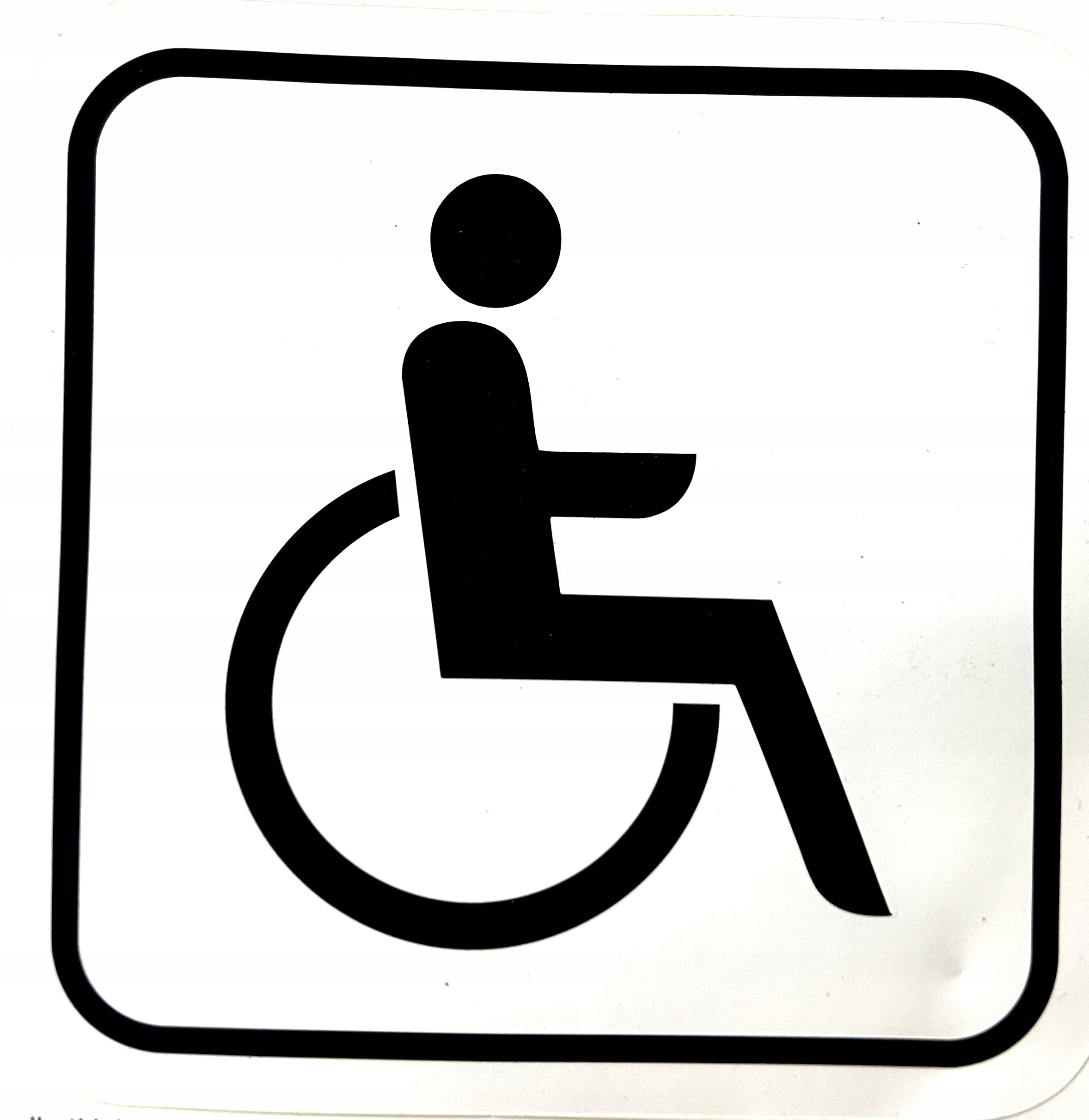 NAKLEJKA SAMOPRZYLEPNA UWAGA INWALIDA 13340612360 - Allegro.pl