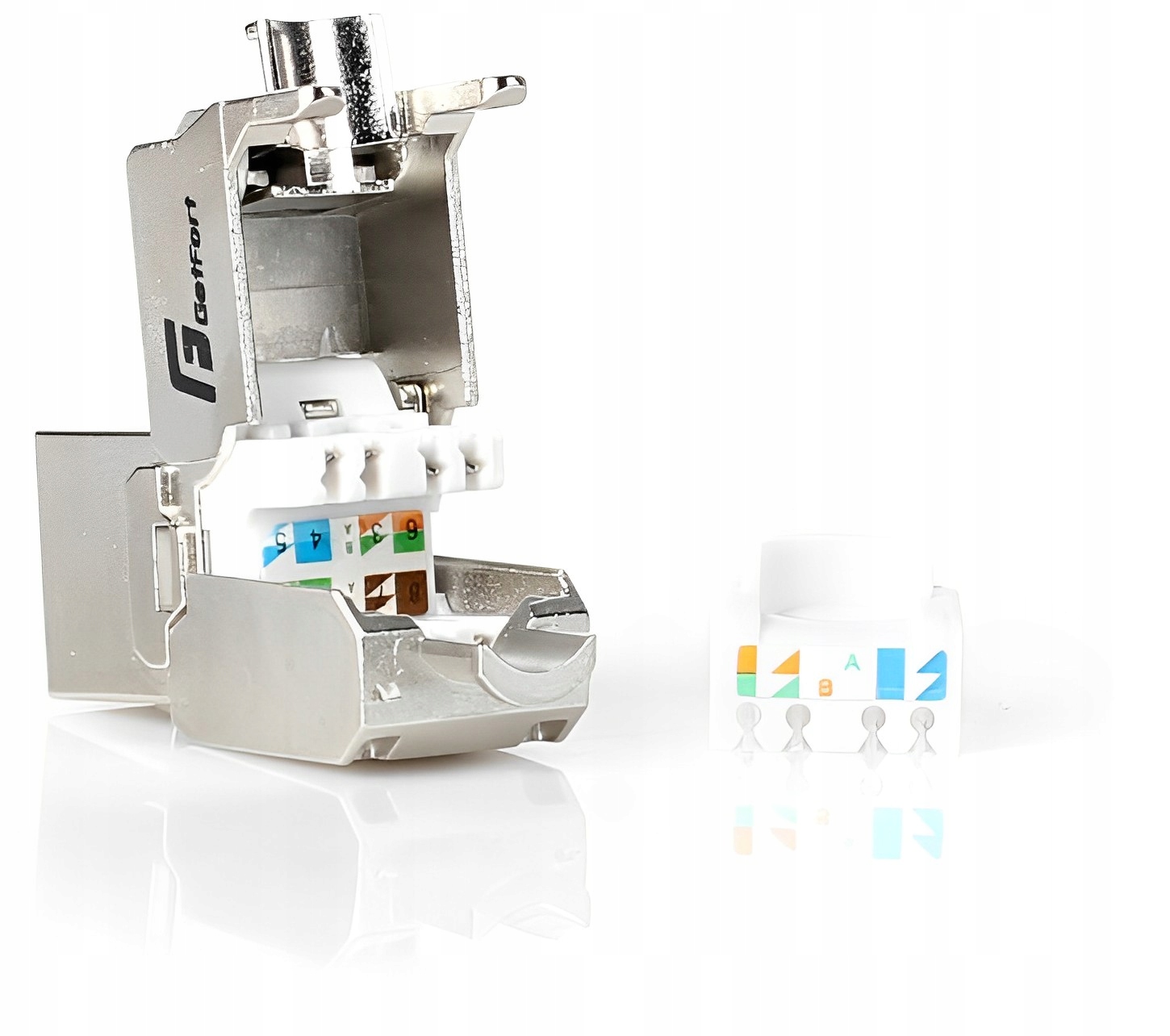 MODUL KEYSTONE JACK RJ45 KAT. 5E FTP, STP, BEZNÁSTROJOVÝ, NETRACK ...