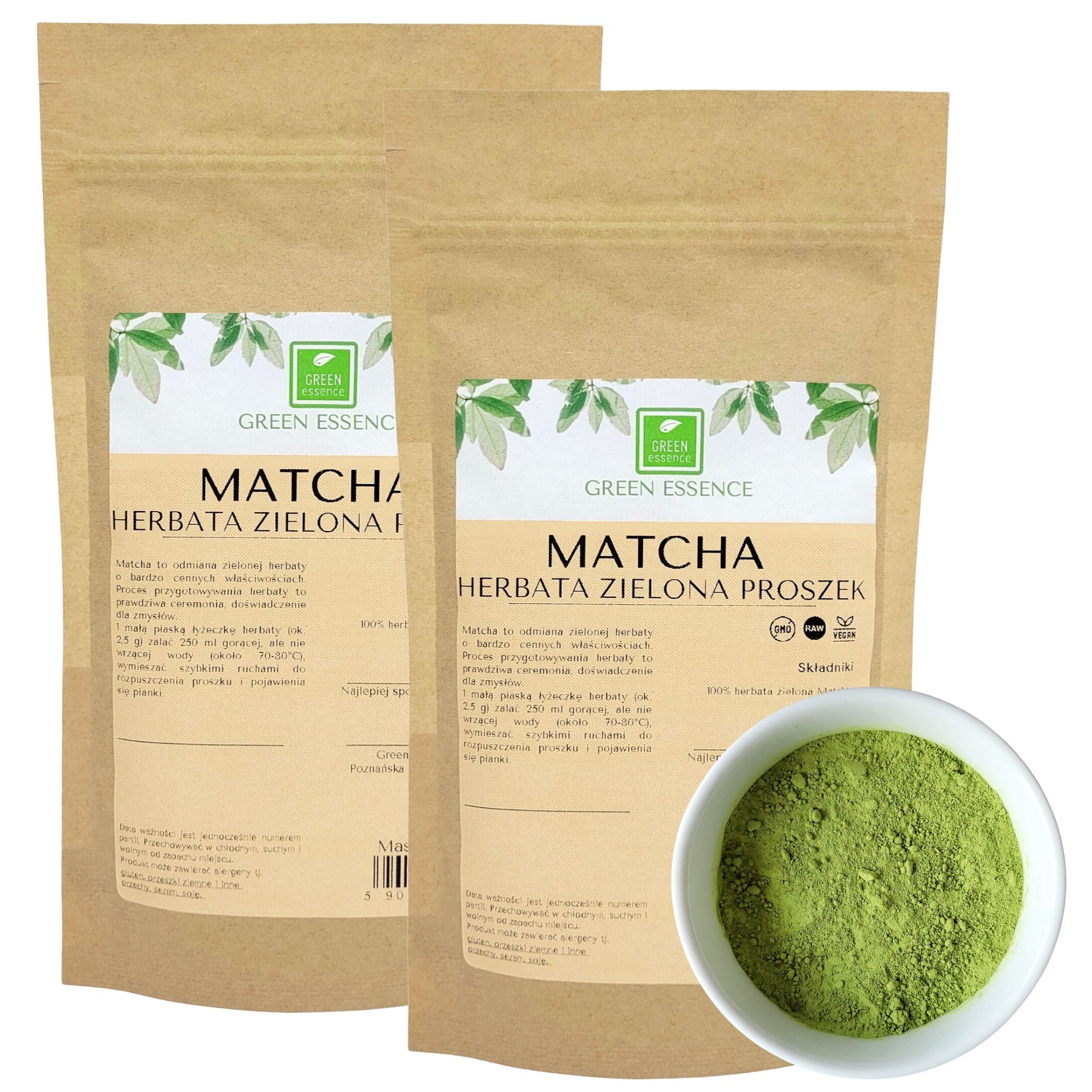 Matcha Herbata Zielona proszek 200g w proszku świeża na Green Tea Latte ...