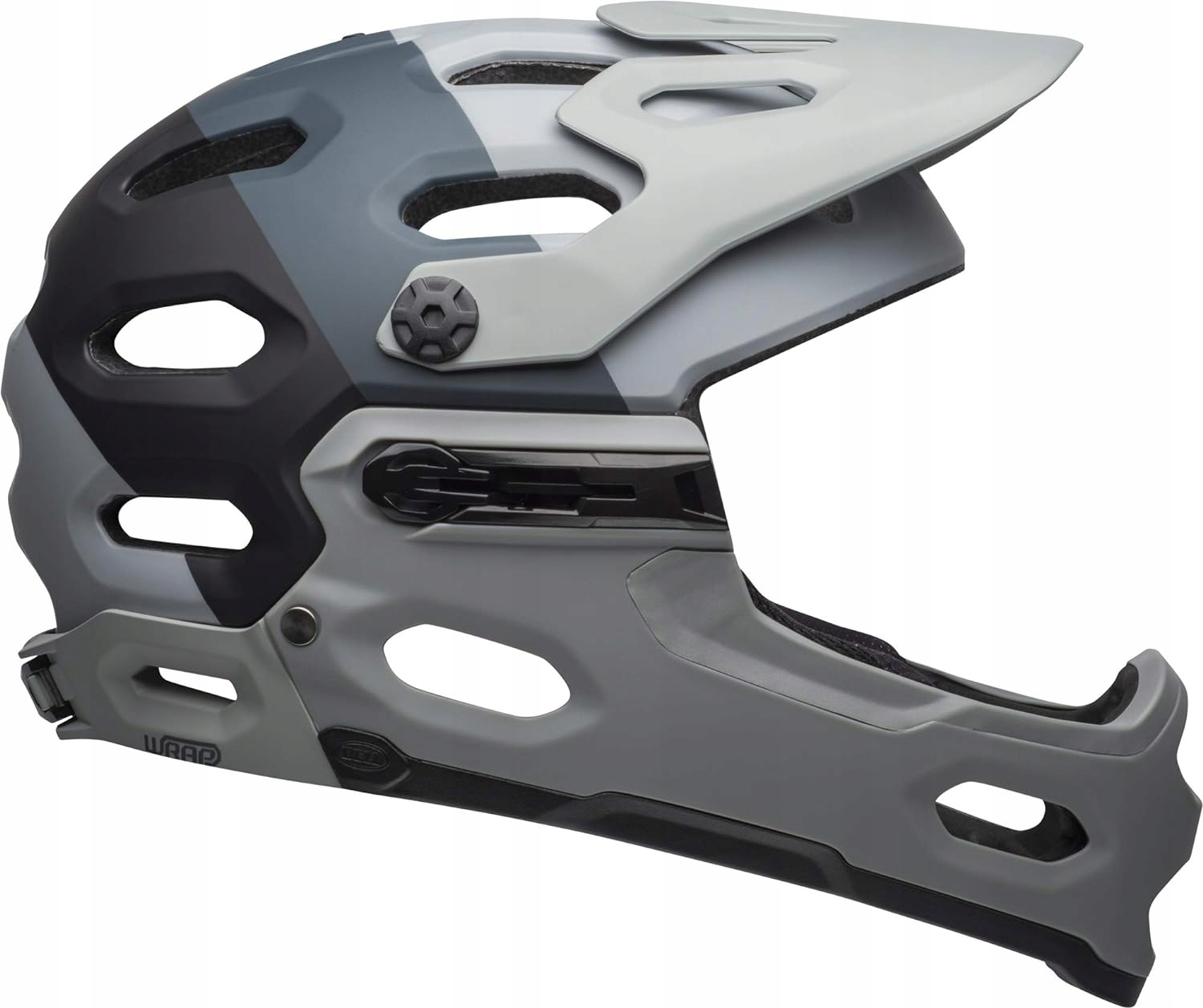 Kask Rowerowy Full Face Bell Super 3R Mips rozm S Matte Gloss mocowanie go - 768686164835 ...