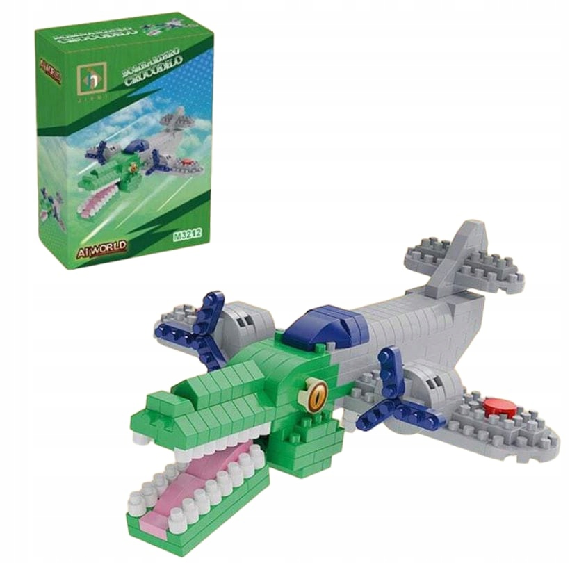 BRAIN ROT stavebnice figurka sada Bombardiro Crocodilo krokodýl 264 ...