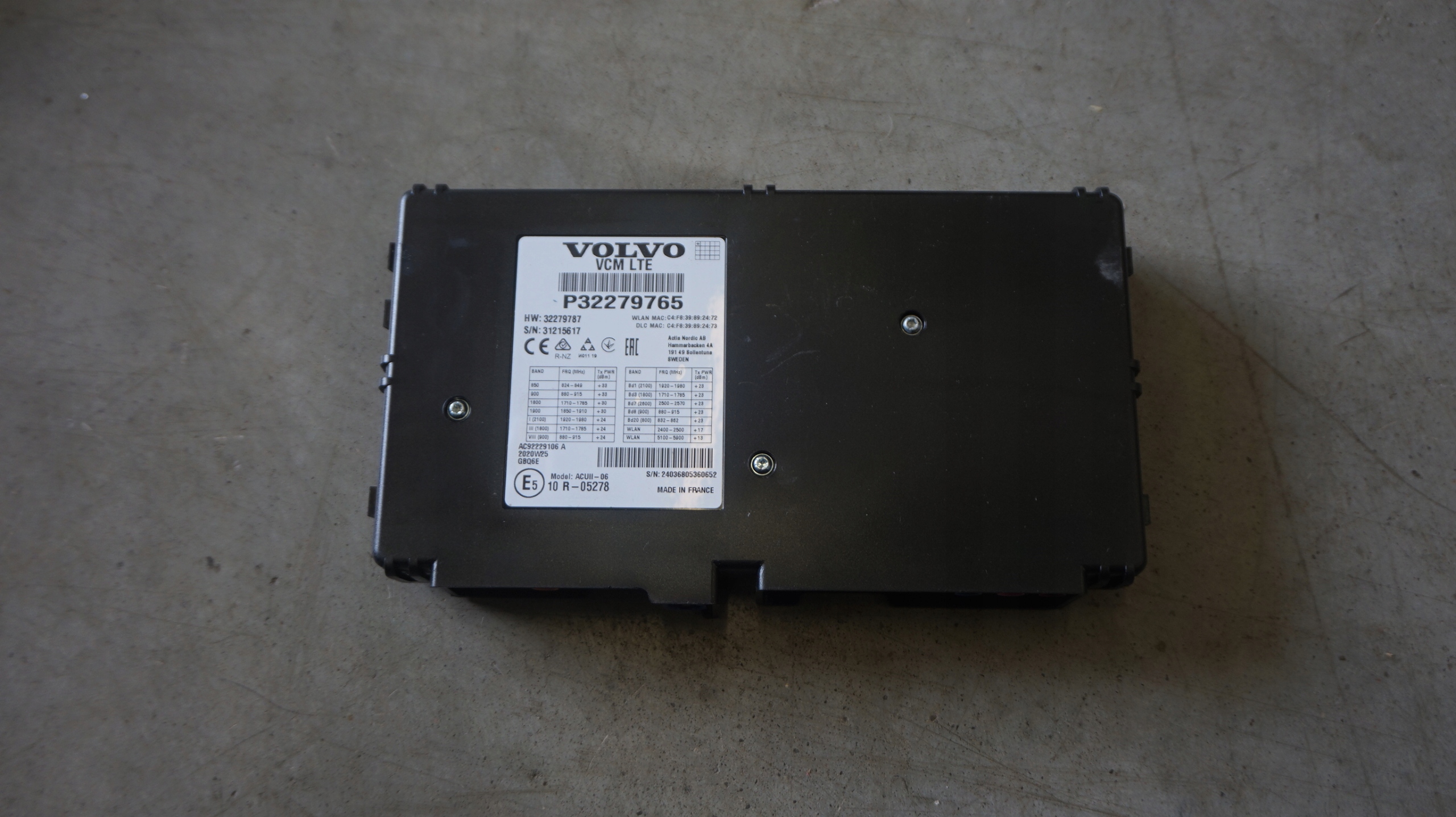 MODUŁ VCM LTE 32279765 VOLVO XC40 V60 XC60 S90 • Cena, Opinie - Allegro
