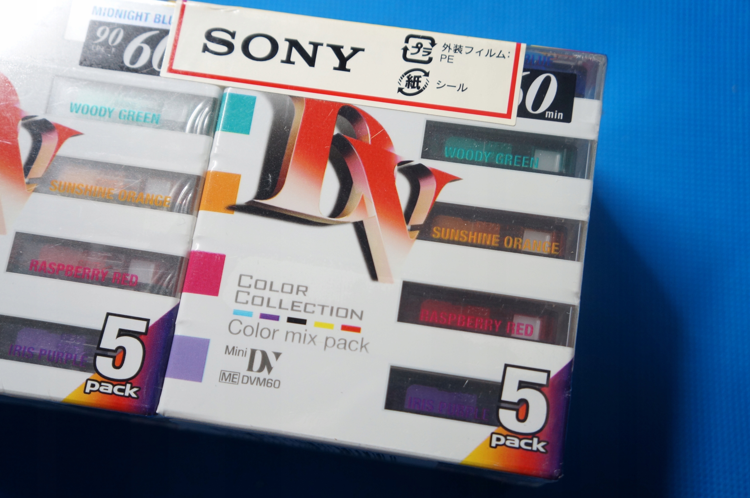 5x Kaseta SONY DV COLOR MIX DVM60RX2 Mini DV 60 / 90 min - Sklep ...