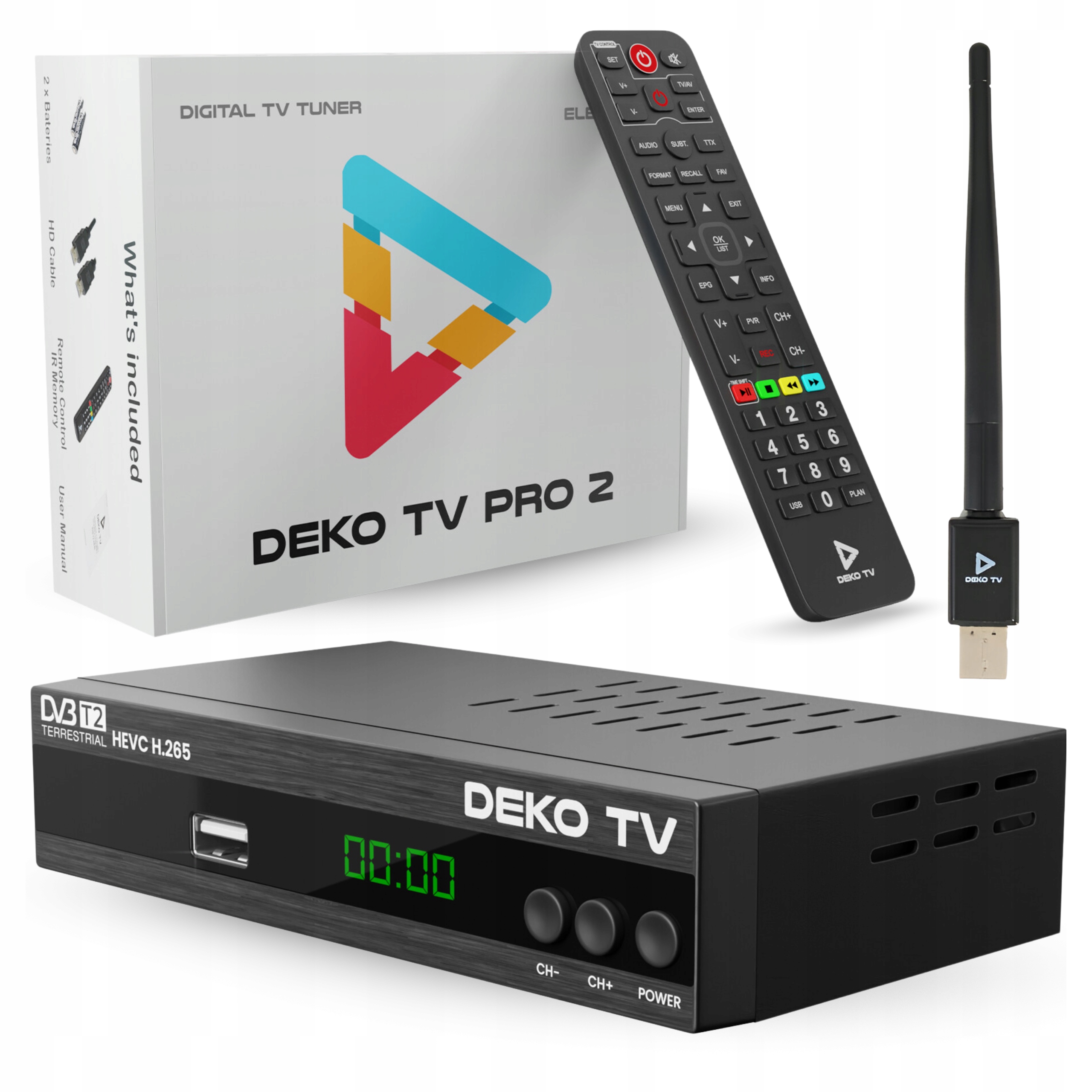 Dekoder DVB-C, DVB-T, DVB-T2 DekoTV tuner dekoder PRO2 DekoTV + pilot do dekodera - Sklep ...