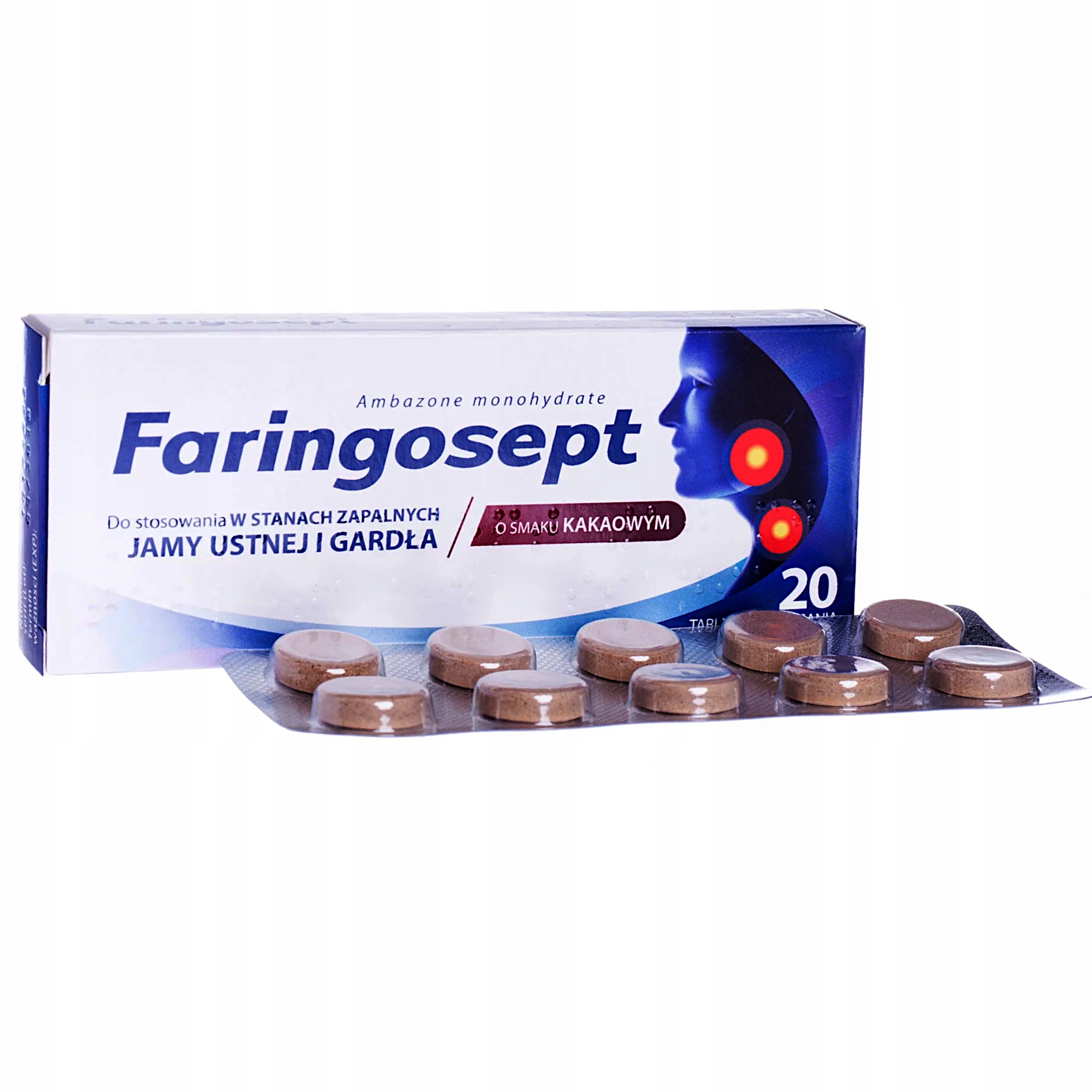 Lek do ssania Faringosept 10 mg 20 tabletek - porównaj ceny - Allegro.pl