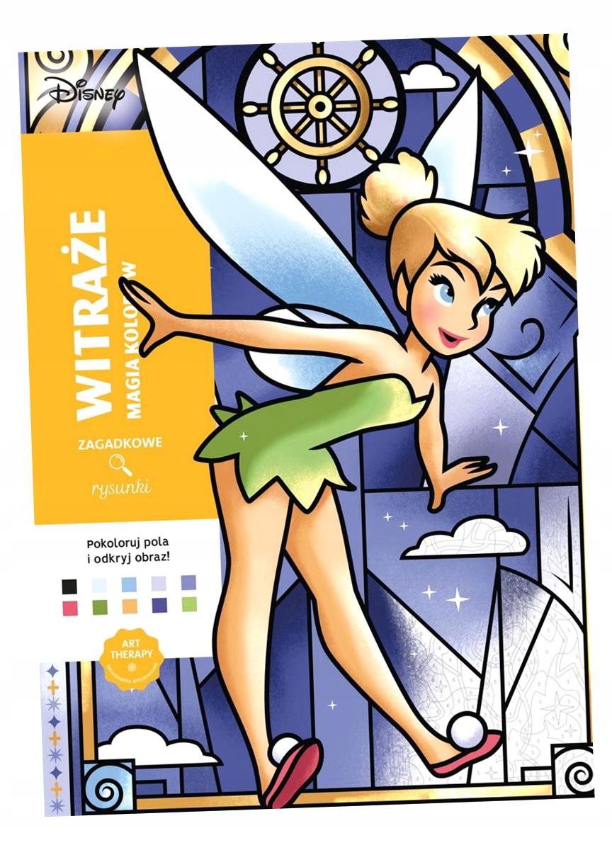 Art therapy. Kolorowanka antystresowa. Disney. Witraże. Magia kolorów ...
