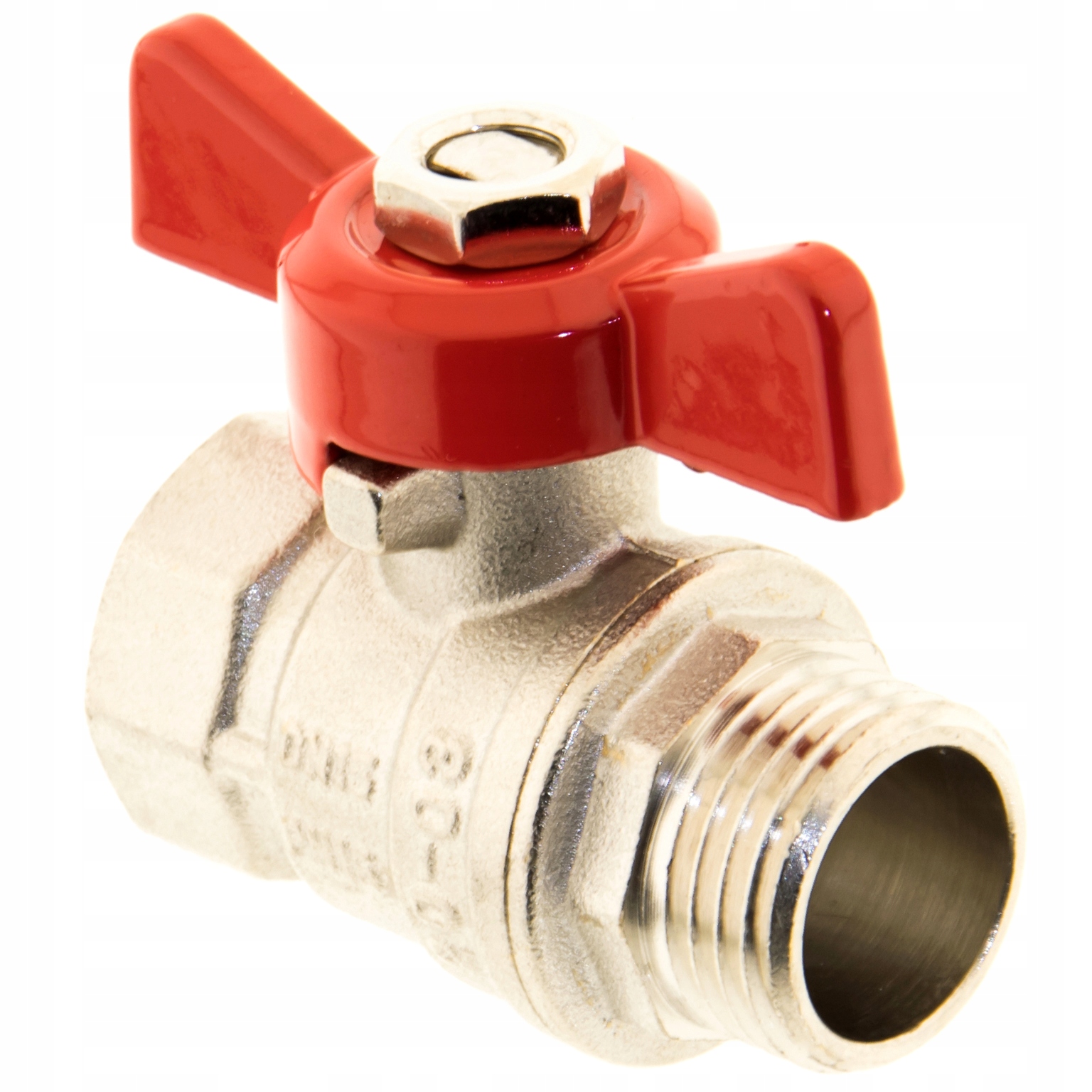 ZAWÓR KULOWY GWINTOWANY 1/2 GW - GZ MOTYLEK RĄCZKA (P ZK 1/2WZ KR) • Cena, Opinie • Pneumatyka ...