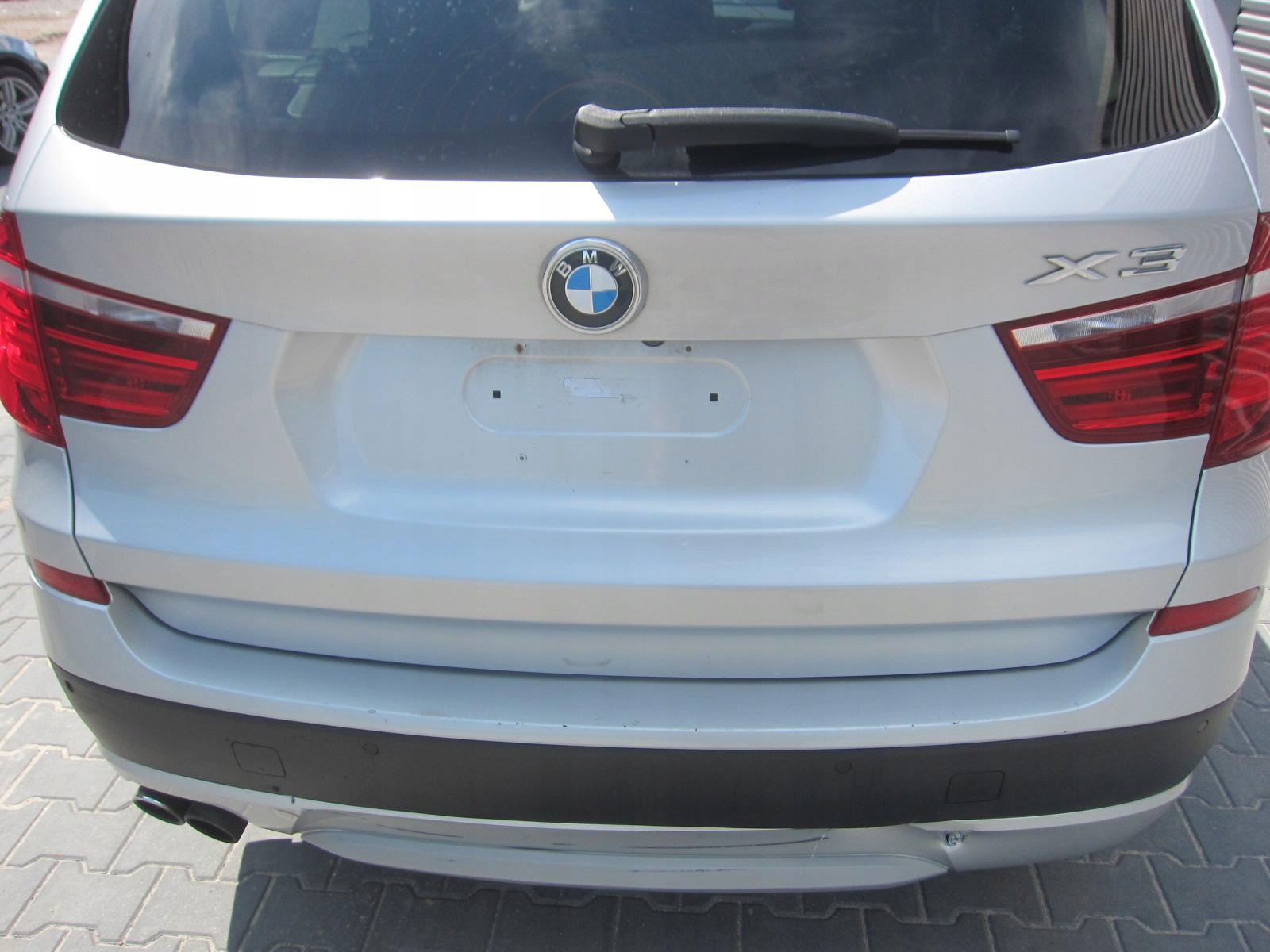BMW X3 F25 354 TITANSILBER KLAPA BAGAŻNIKA POKRYWA TYLNA TYŁ SREBRNA ...
