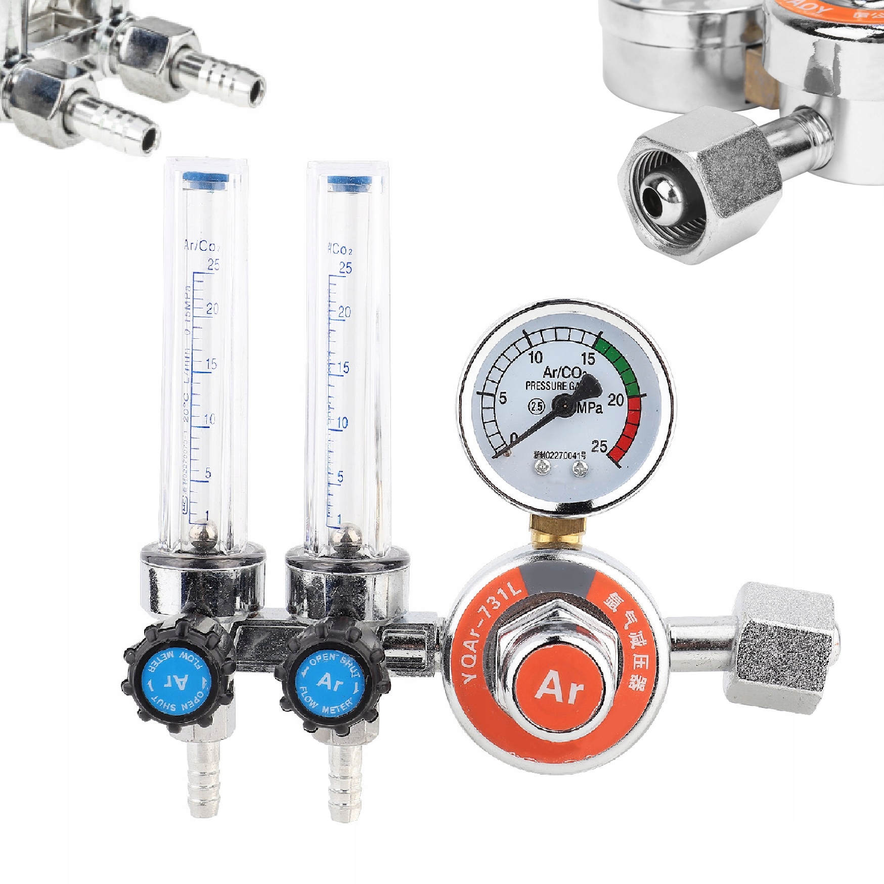 REDUKTOR CO2 / ARGON ROTAMETR x 2 MIG TIG MAG AR (792172569002) • Cena, Opinie • Reduktory ...