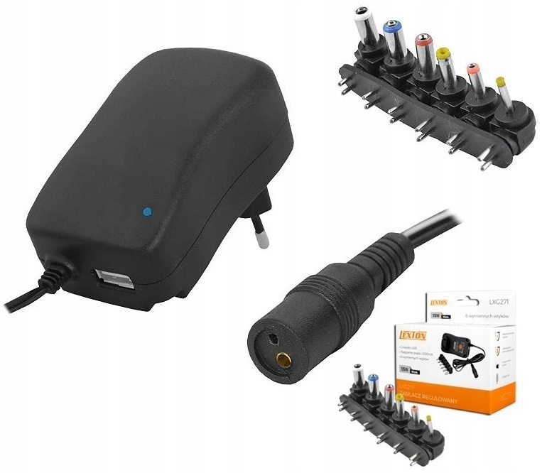 ZASILACZ REGULOWANY 3V 4,5V 5V 6V 9V 12V 1200mA uniwersalny stabilizowany - Sklep, Opinie, Cena ...