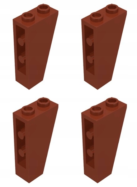 LEGO 2449 SKOS 2x1x3 brązowy NOWY (8g) 4 szt. • Cena, Opinie • Elementy ...