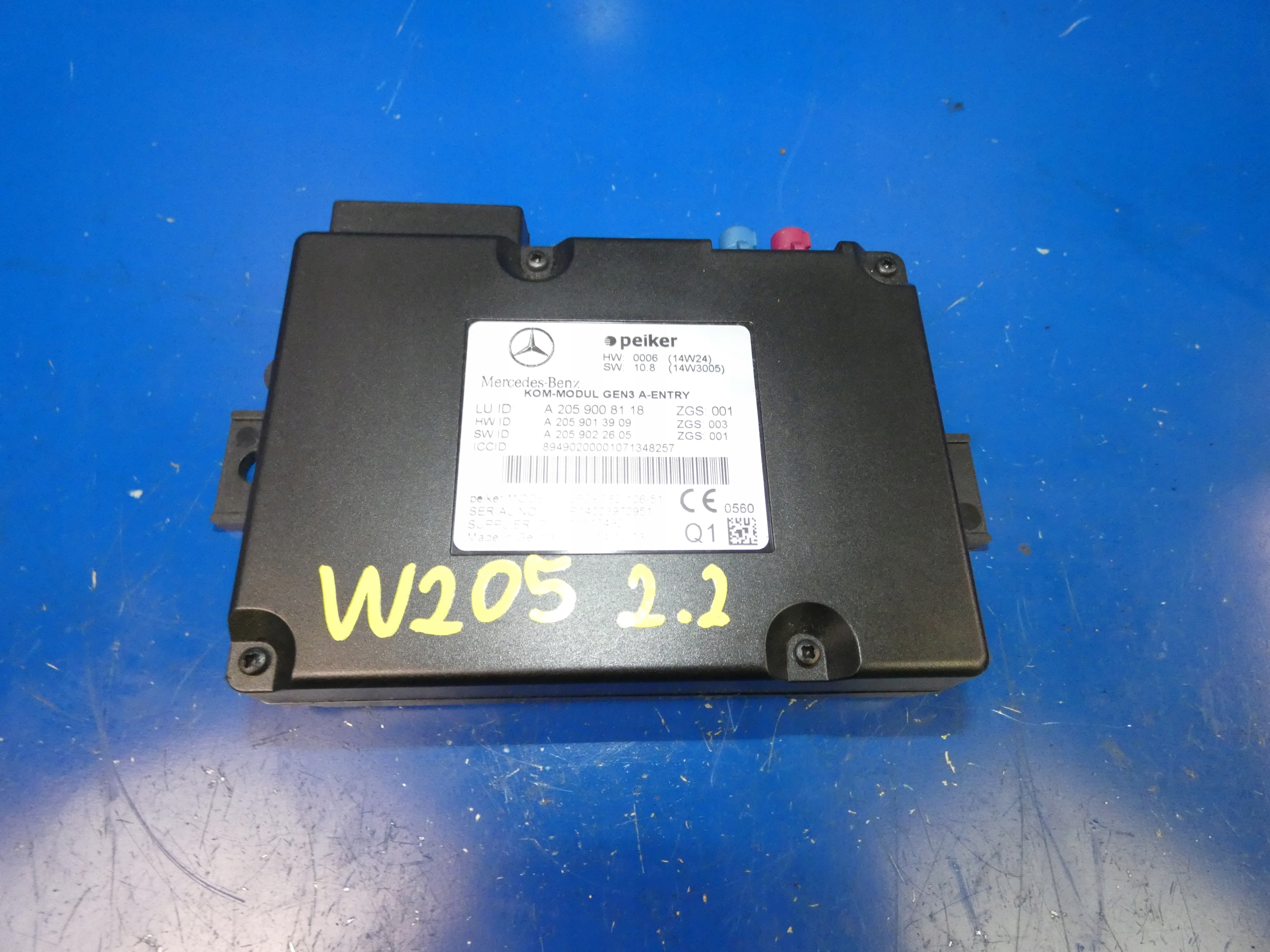 MERCEDES C KLASA W205 MODUŁ STEROWNIK TELEMATIC za 30.00PLN z KRZEPICE ...