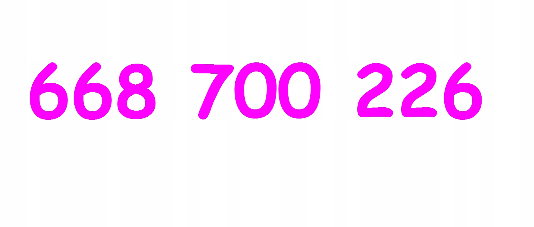 668 700 226 ZLATÉ ČÍSLO T-Mobile za 1460.00CZK - Allegro