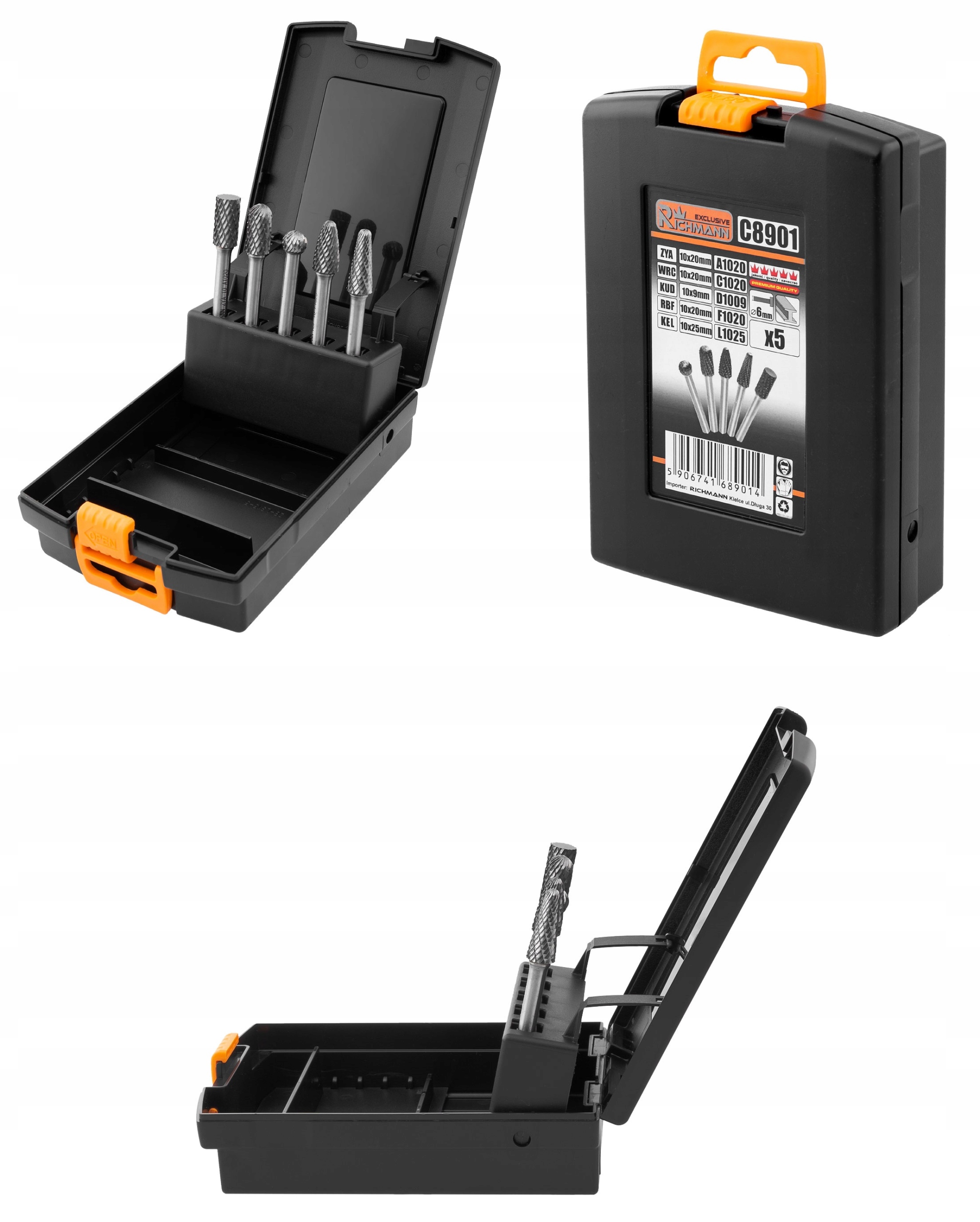5 x ROTAČNÁ PILNIKOVÁ FRÉZA NA KOV 6 mm - Allegro