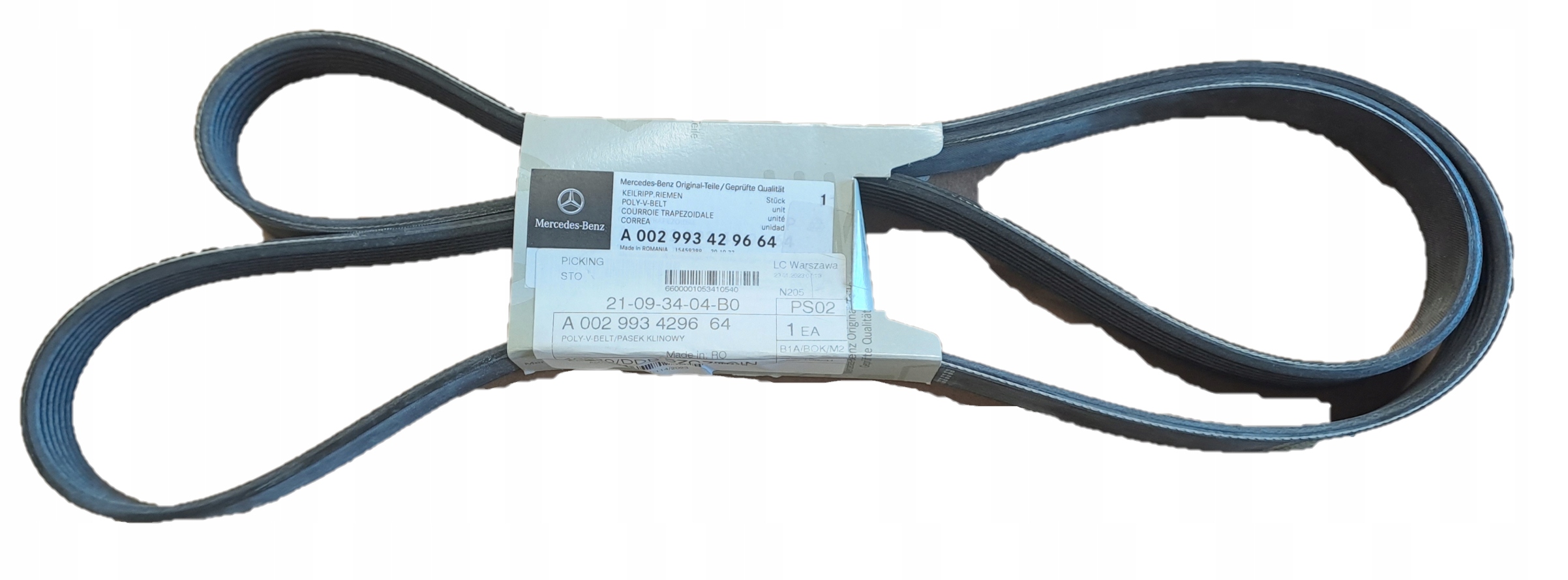 Mercedes-Benz OE 002 993 4296 pasek klinowy wielorowkowy • Cena, Opinie ...