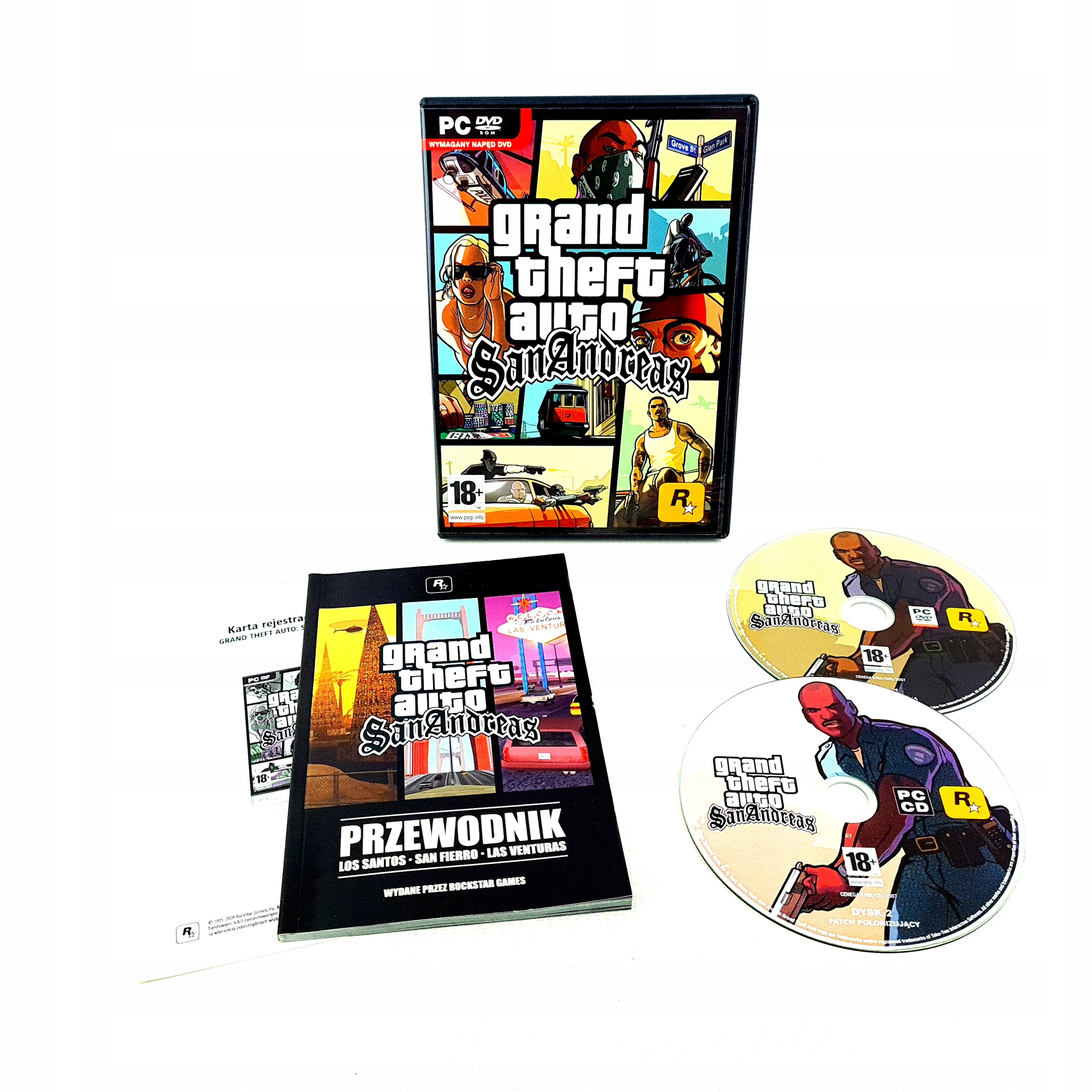 GTA SAN ANDREAS GRAND THEFT AUTO SA PC POLSKA PL - Stan: używany 1000 ...