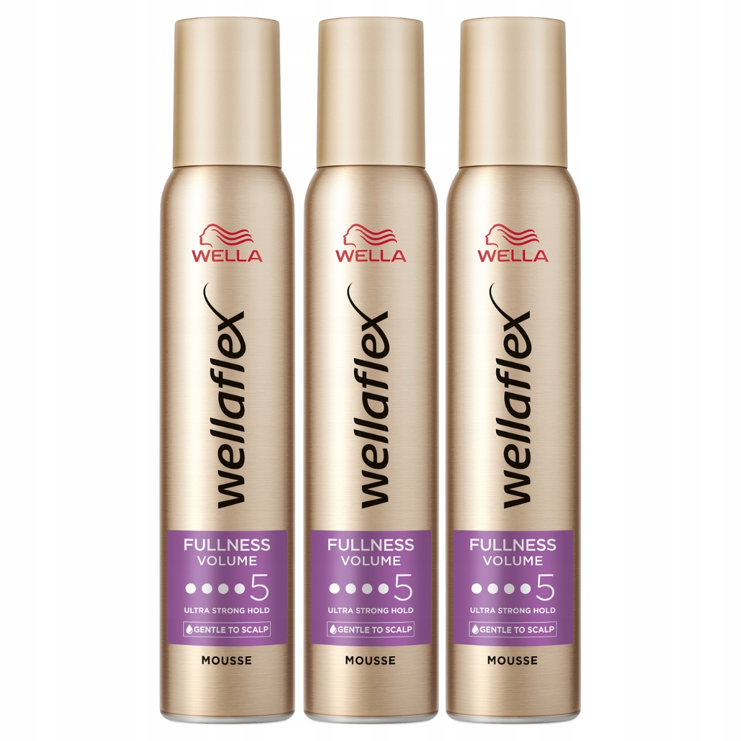 Wellaflex Fullness Pianka do Włosów 3x200ml (5905965705937) • Cena ...
