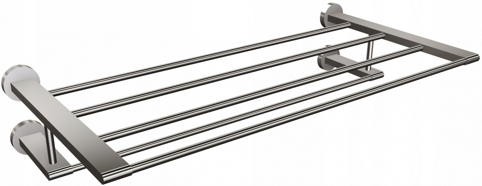 Półka łazienkowa na ręczniki z reling|iem wieszak (5903689311243 ...