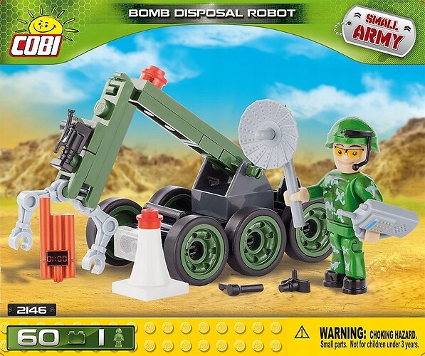 Klocki Cobi Small Army Saper - robot CO-2146 (5902251021467) • Cena ...