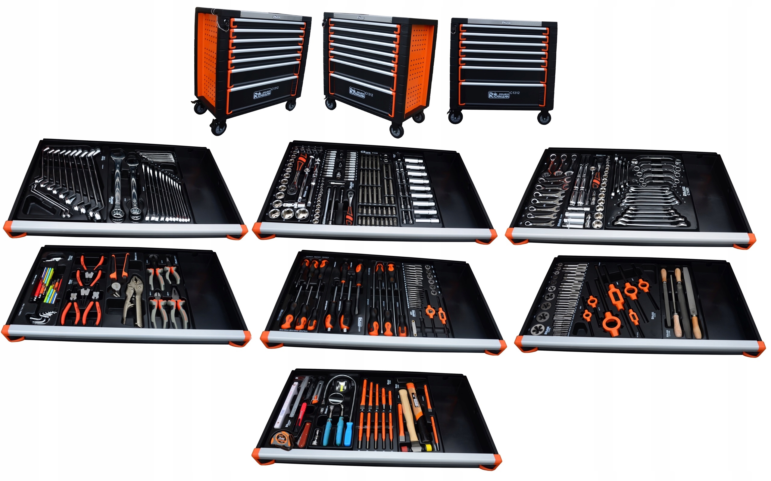 WÓZEK NARZĘDZIOWY WARSZTATOWY RICHMANN 7 szuflad 6920239920228 za 4976 ...