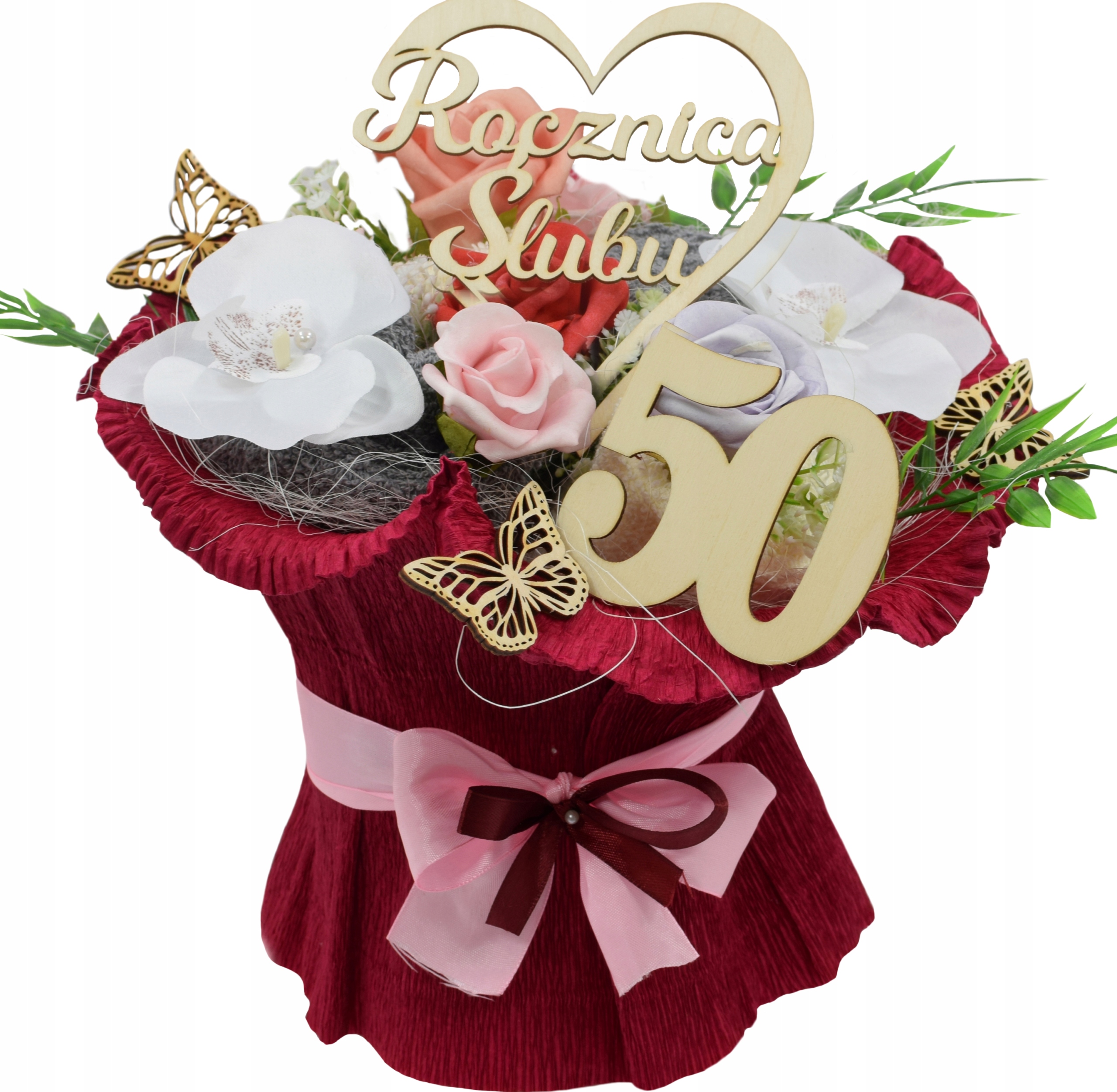 Bukiet z ręczników PREZENT Rocznica 50-lecie ślubu • Cena, Opinie ...