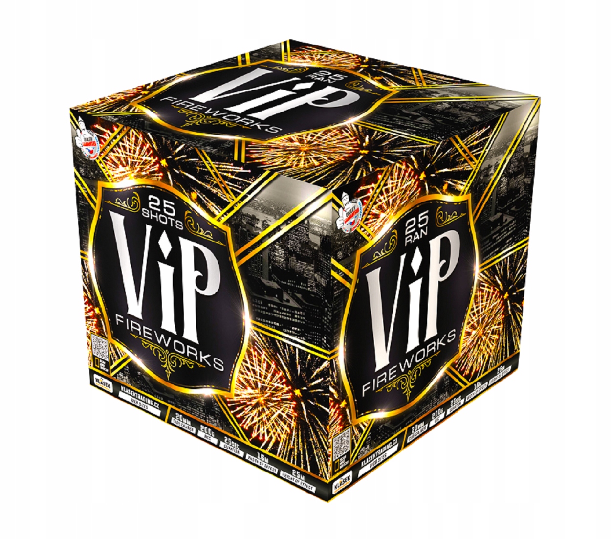 FAJERWERKI VIP WYRZUTNIA FAJERWERKÓW KLASEK 25 STRZAŁÓW C2520V NA ROK ...
