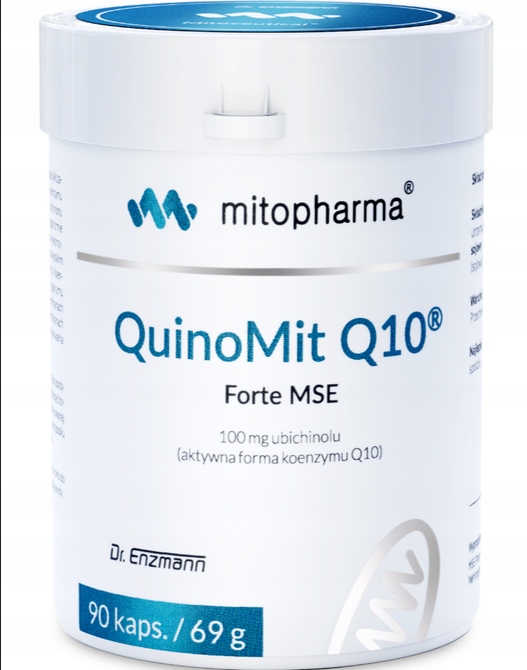 Suplement diety MSE dr Enzmann QuinoMit Q10 Forte koenzym Q10 kapsułki ... Suplement diety MSE dr Enzmann QuinoMit Q10 Forte koenzym Q10 kapsułki ...
