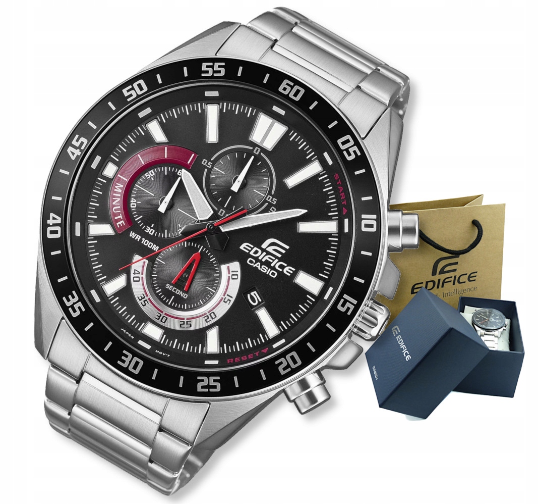 Zegarek naręczny Casio EFV-620D-1A4VUEF kwarcowy bransoleta stalowa ...