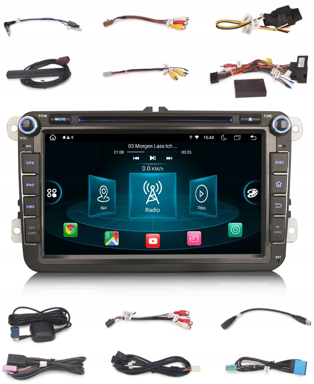 RADIO ANDROID VW GOLF V 5 VI 6 PASSAT B6 B7 CC POLO V TIGUAN I TOURAN I EOS - Sklep, Opinie ...