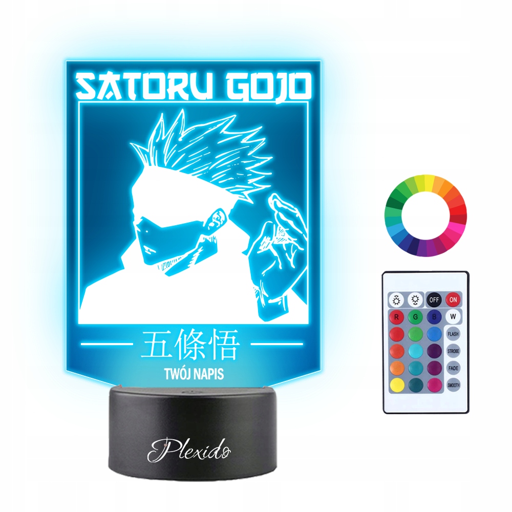 Lampka Nocna 3D Led Satoru Gojo Jujutsu Kaisen (5905342858409) • Cena ...