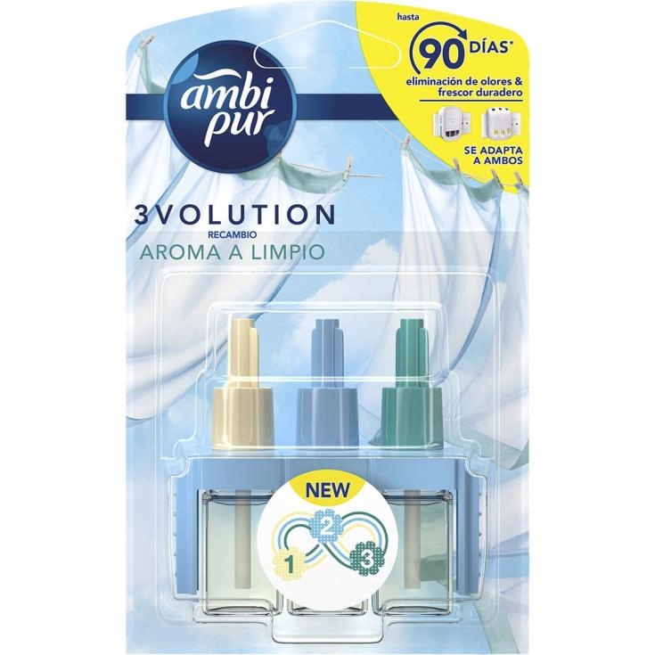 Wkład Ambi Pur 3Volution Aroma Limpio Świeże Powietrze 20 ml ...