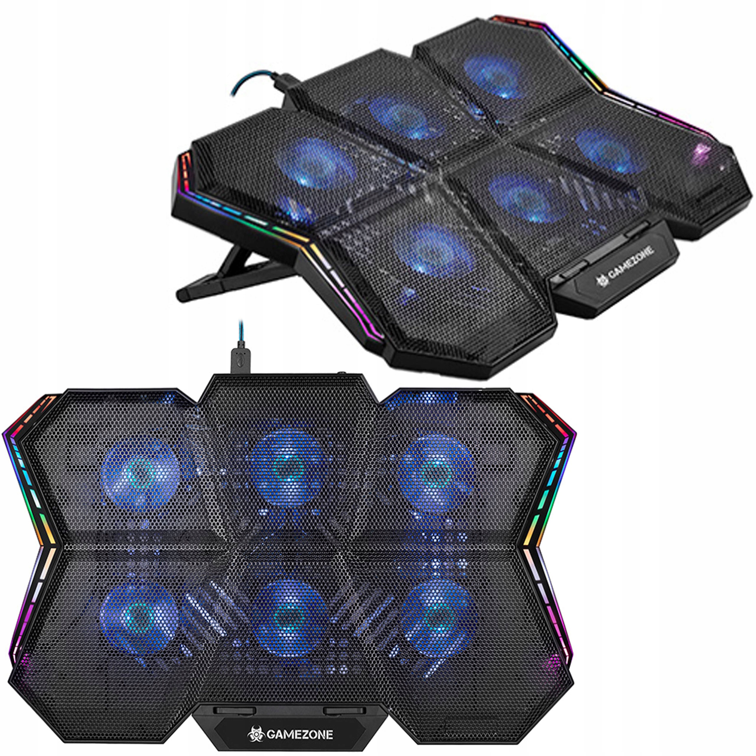 PODLOŽKA CHLADIACA PODLOŽKA POD NOTEBOOK LED RGB za 35,70 € - Allegro