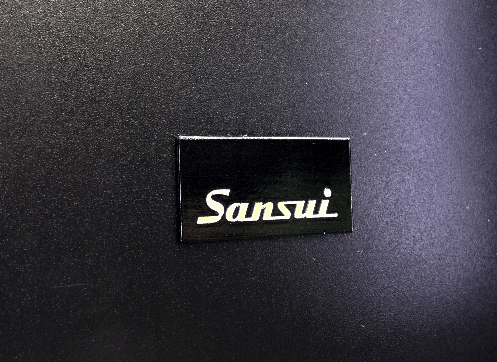 Logo Sansui 30 x 15 mm Metal samoprzylepne - Sklep, Opinie, Cena w Allegro