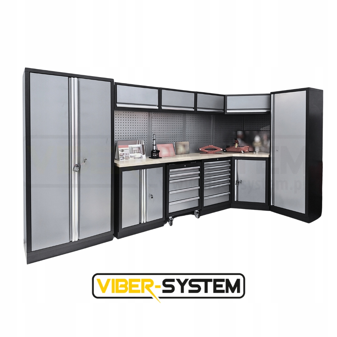 Jednodrzwiowa Szafa do Warsztatu Magazynu z zamkiem Viber-System 1324A