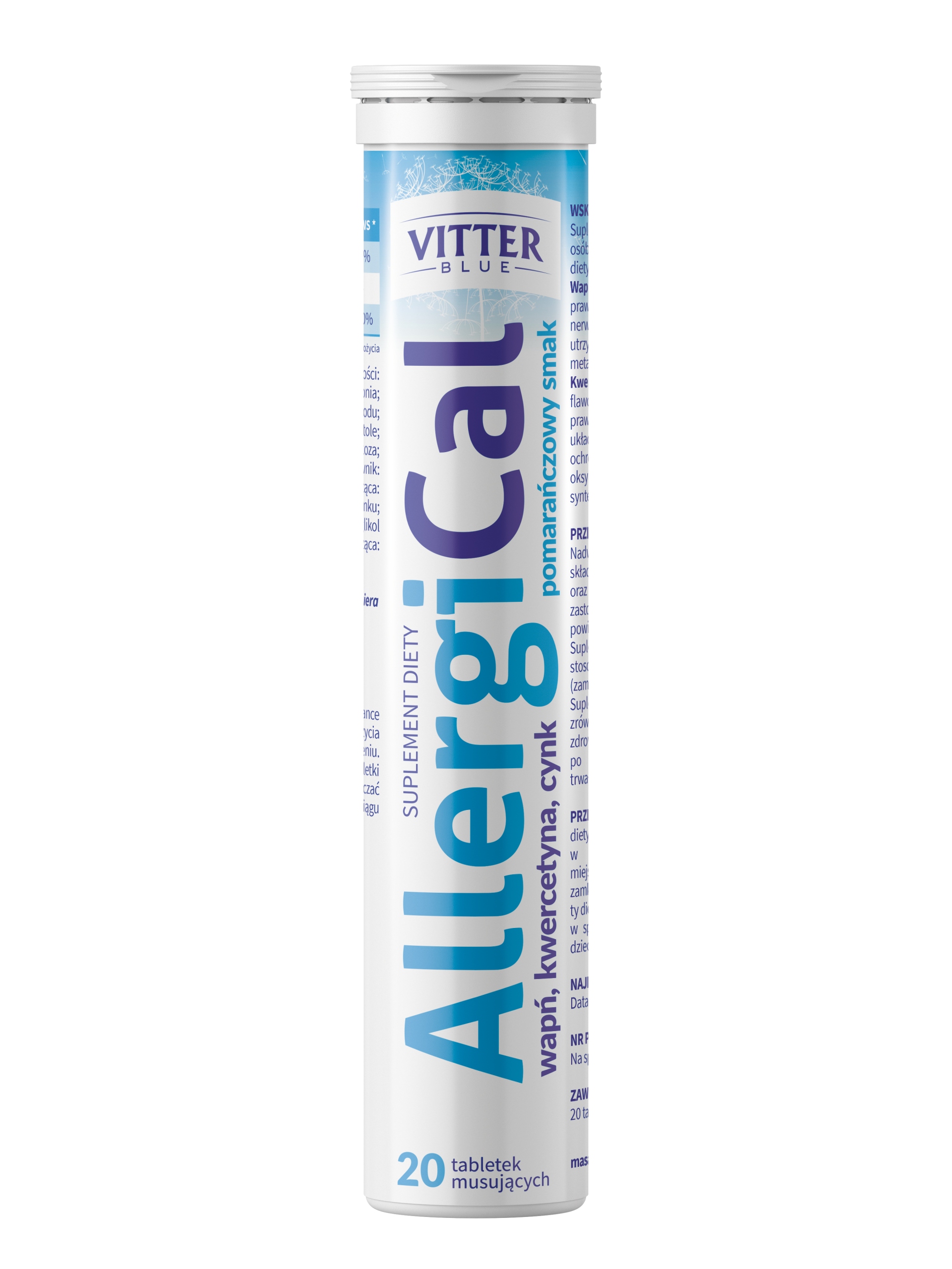 AllergiCal VITTER BLUE 20 tabl. mus. SMAK POMARAŃCZOWY (5907581255971 ...