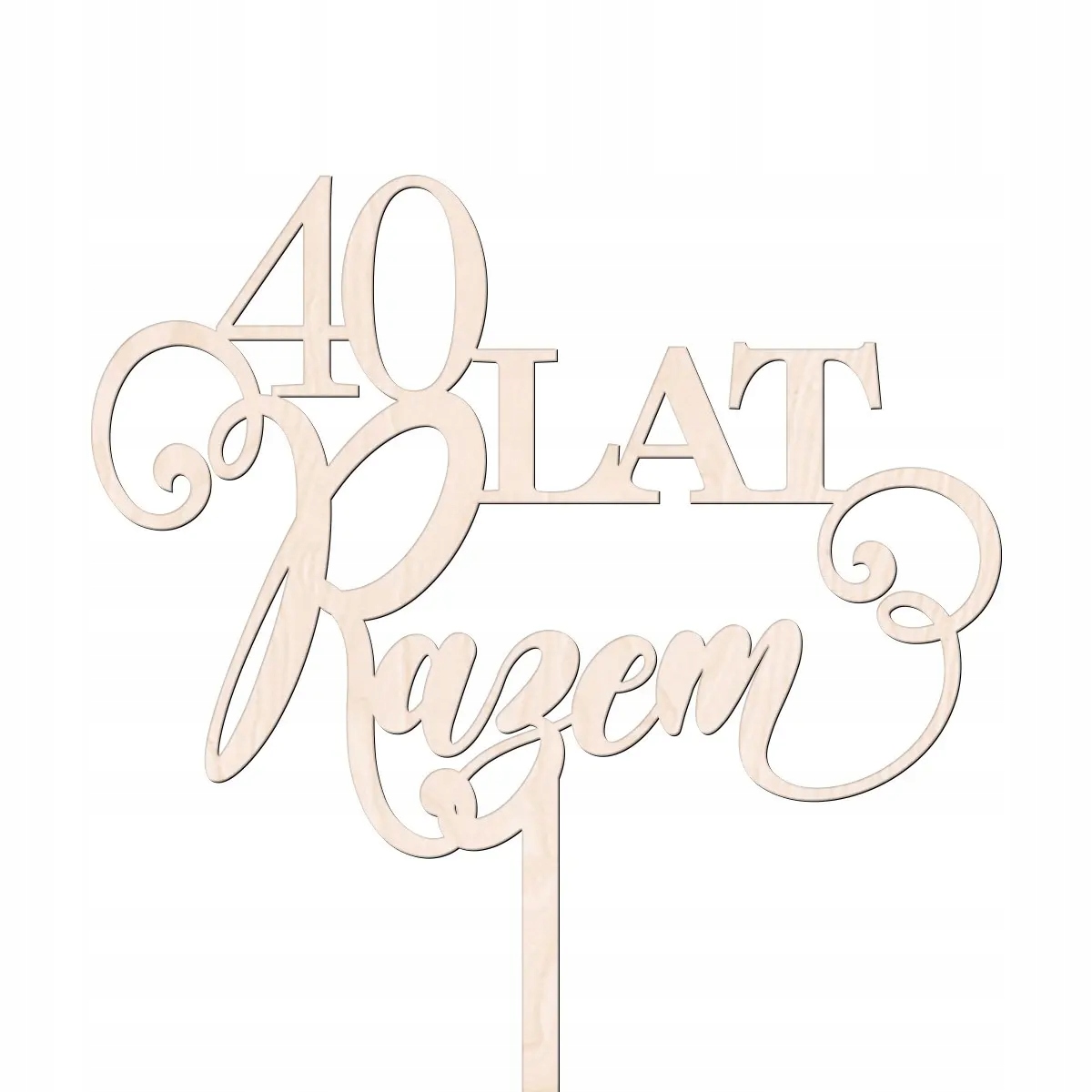 Topper Lat Razem napis na rocznica ślubu Dekoracja • Cena, Opinie ...