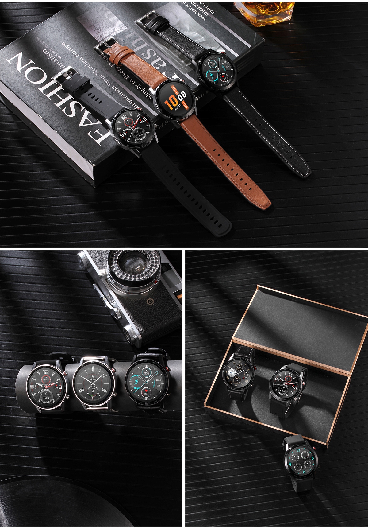 ZEGAREK SMARTWATCH DT95 CIŚNIENIE EKG ROZMOWY POL MENU - Jamlux