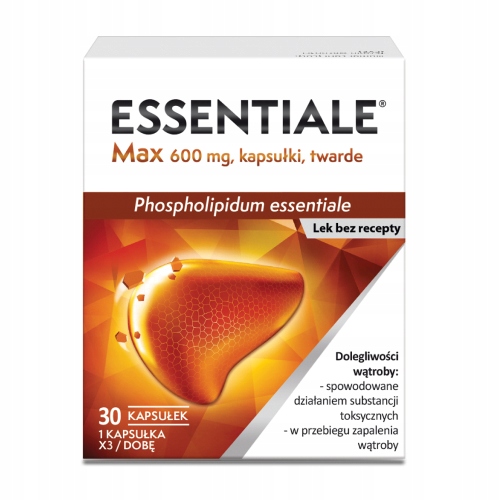 ESSENTIALE MAX, lek na wątrobę, 30 kapsułek (5909991034474) • Cena ...