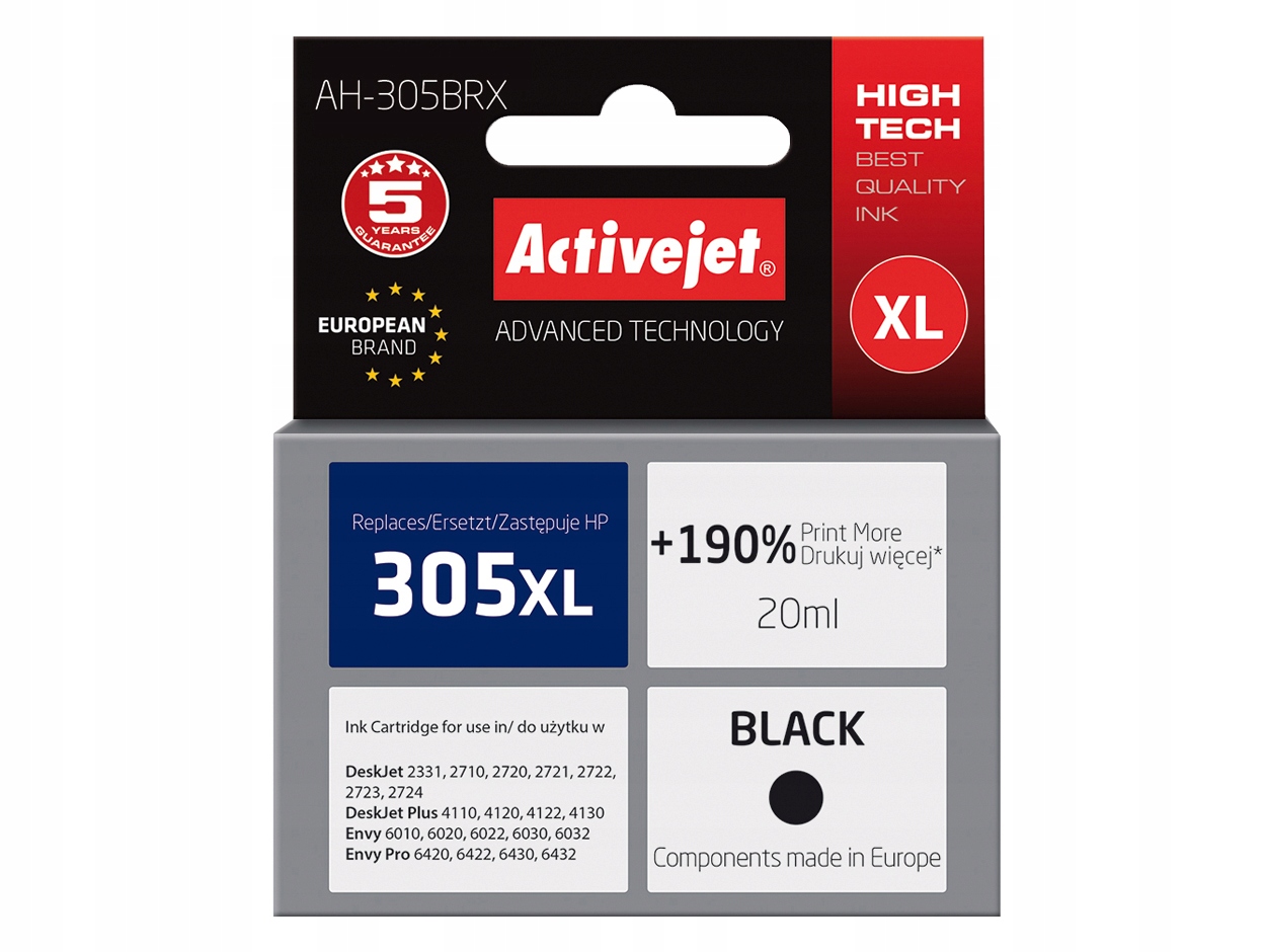 TUSZ ACTIVEJET 305 305XL 3YM61AE DO HP DeskJet 2710 2710e 2700 6020e ... TUSZ ACTIVEJET 305 305XL 3YM61AE DO HP DeskJet 2710 2710e 2700 6020e ...