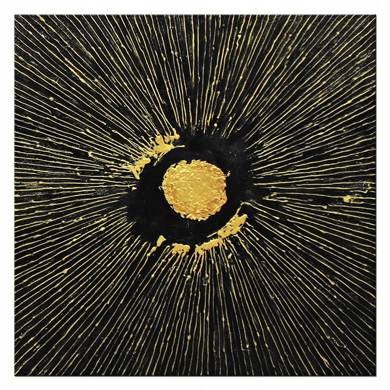 OBRAZ OLEJNY RĘCZNIE MALOWANY ABSTRAKCJA GEOMETRYCZNA LINE ART 100x100 (G104847) • Cena, Opinie ...