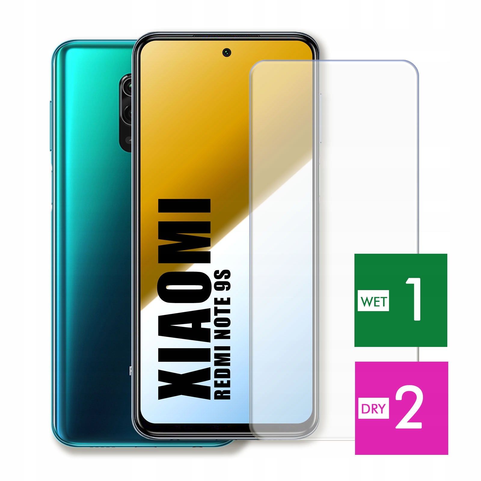 ERŐSÍTETT ÜVEG XIAOMI REDMI NOTE 9S 9 PRO KÉSZÜLÉKHEZ GYORS EDZETT 9H ...