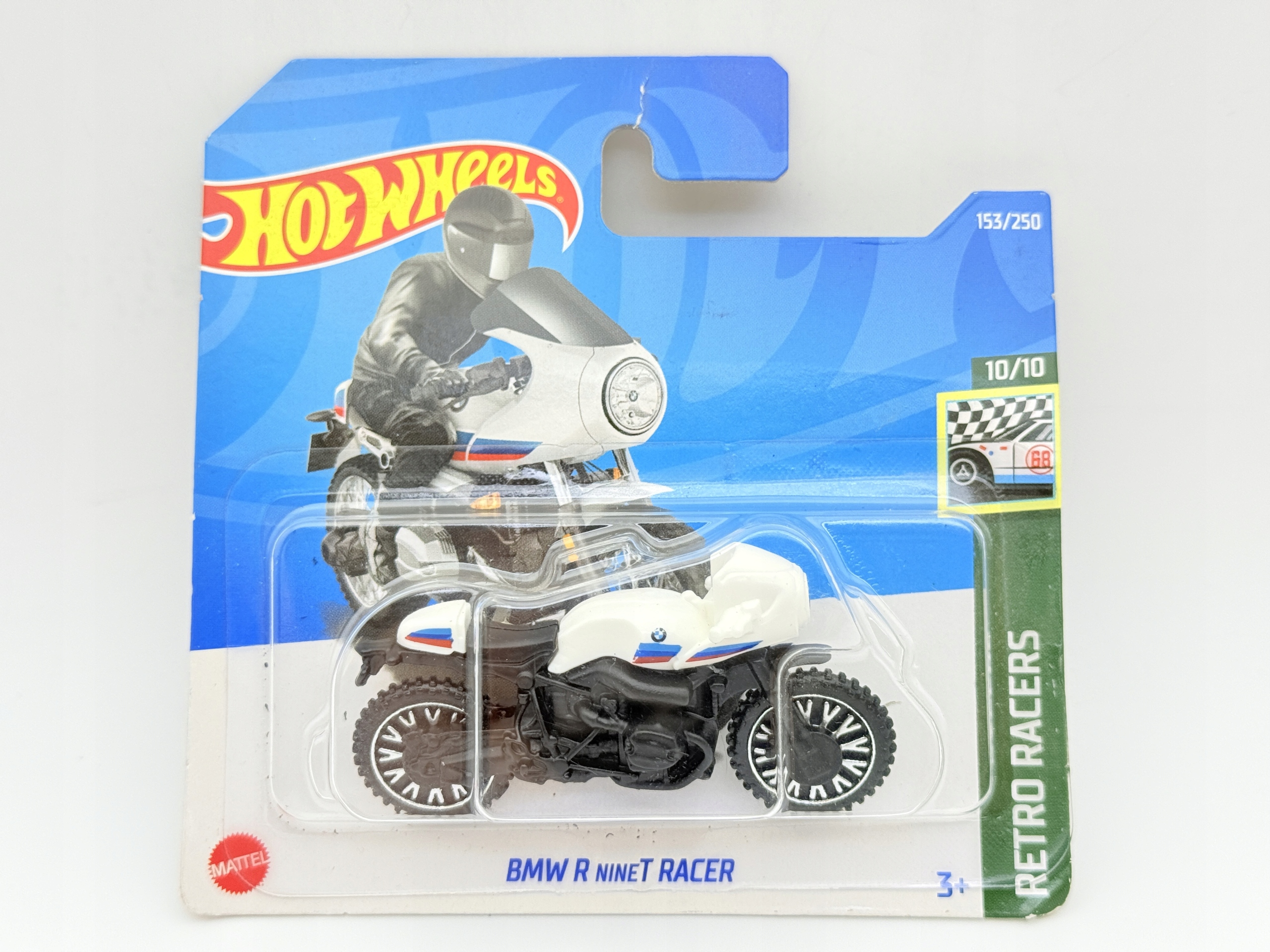 BMW R NINET RACER, Hot Wheels 2022, Angličáky, Odlitek, Bílý 1:64 ...