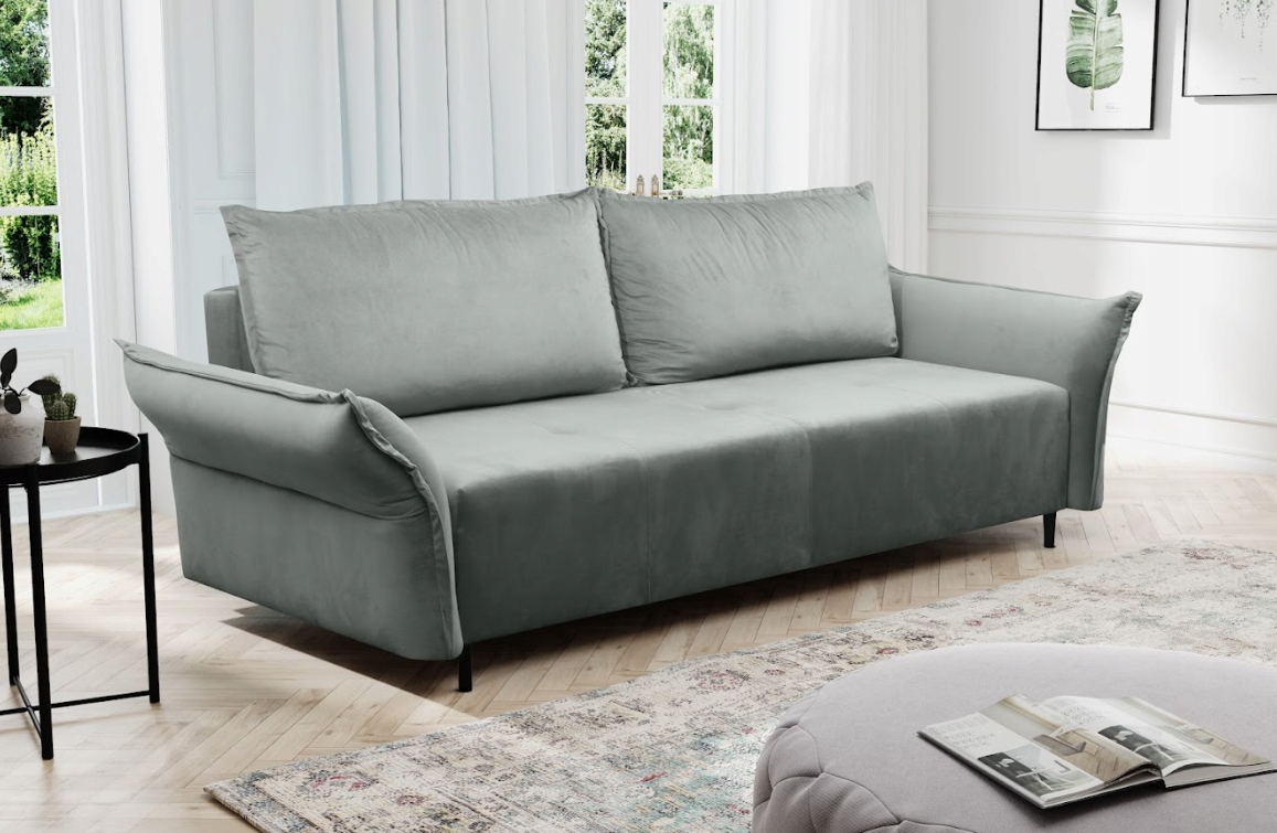 Szara Kanapa NALA 264 cm Welur -różne kolory • Cena, Opinie • Kanapy ...