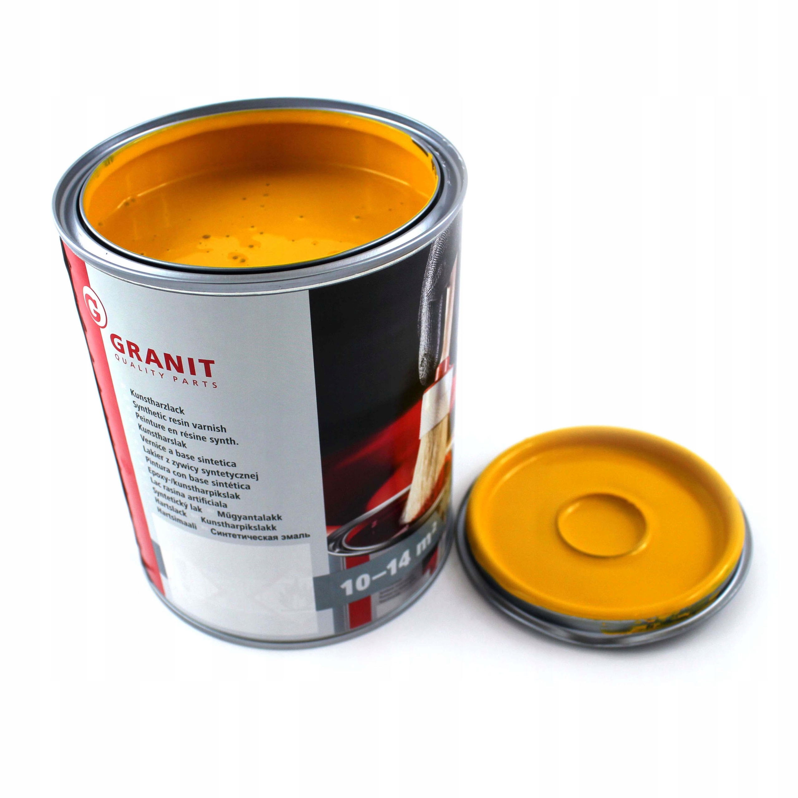 Farba Lakier żółty ostrzegawczy RAL 1003 NOPOLUX WILCKENS GRANIT 1 l ...