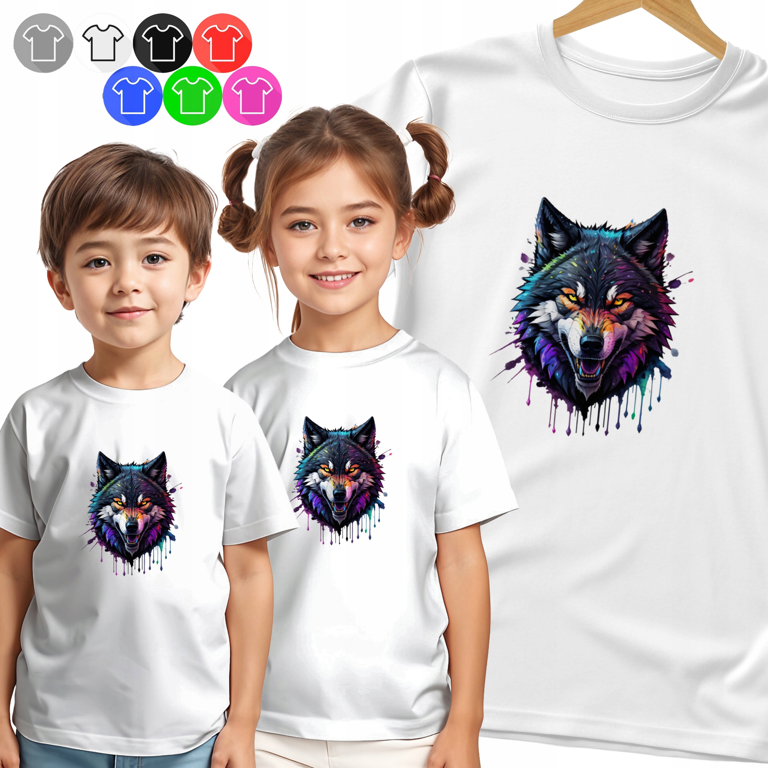 GYEREK PÓLÓ PÓLÓ - NEON VILÁGÍTÓ VILKAS PORTRÉ FIÚKNAK AJÁNDÉKBA - 3XS ...