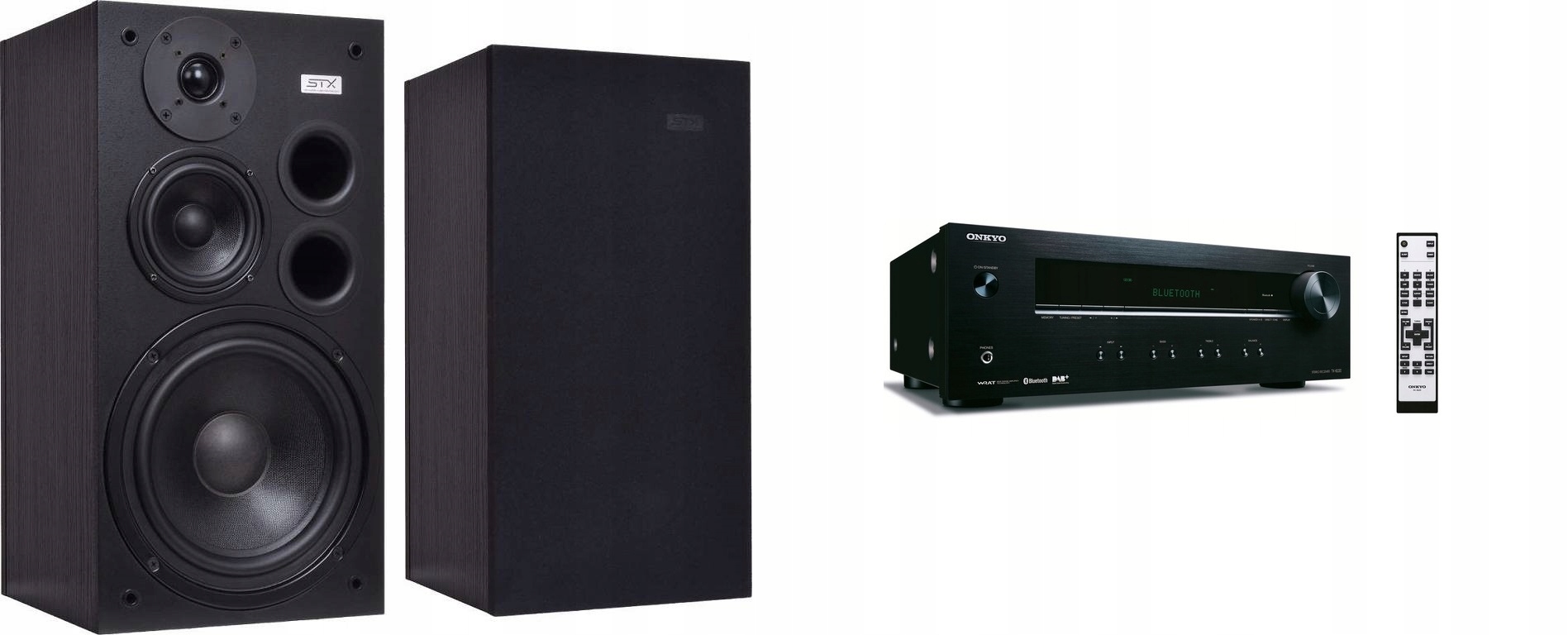 Amplituner Onkyo TX-8220 + Kolumny STX F-130n - Sklep, Opinie, Cena w Allegro