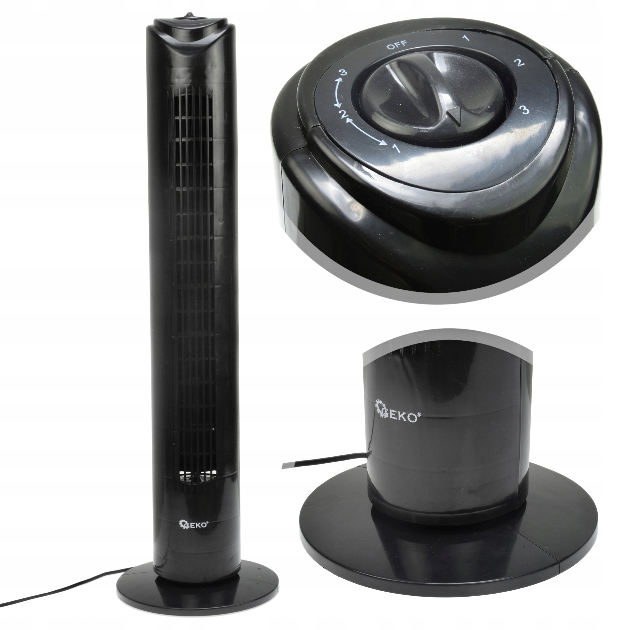 Wentylator kolumnowy Geko HOME czarny (5901477158216) • Cena, Opinie ...