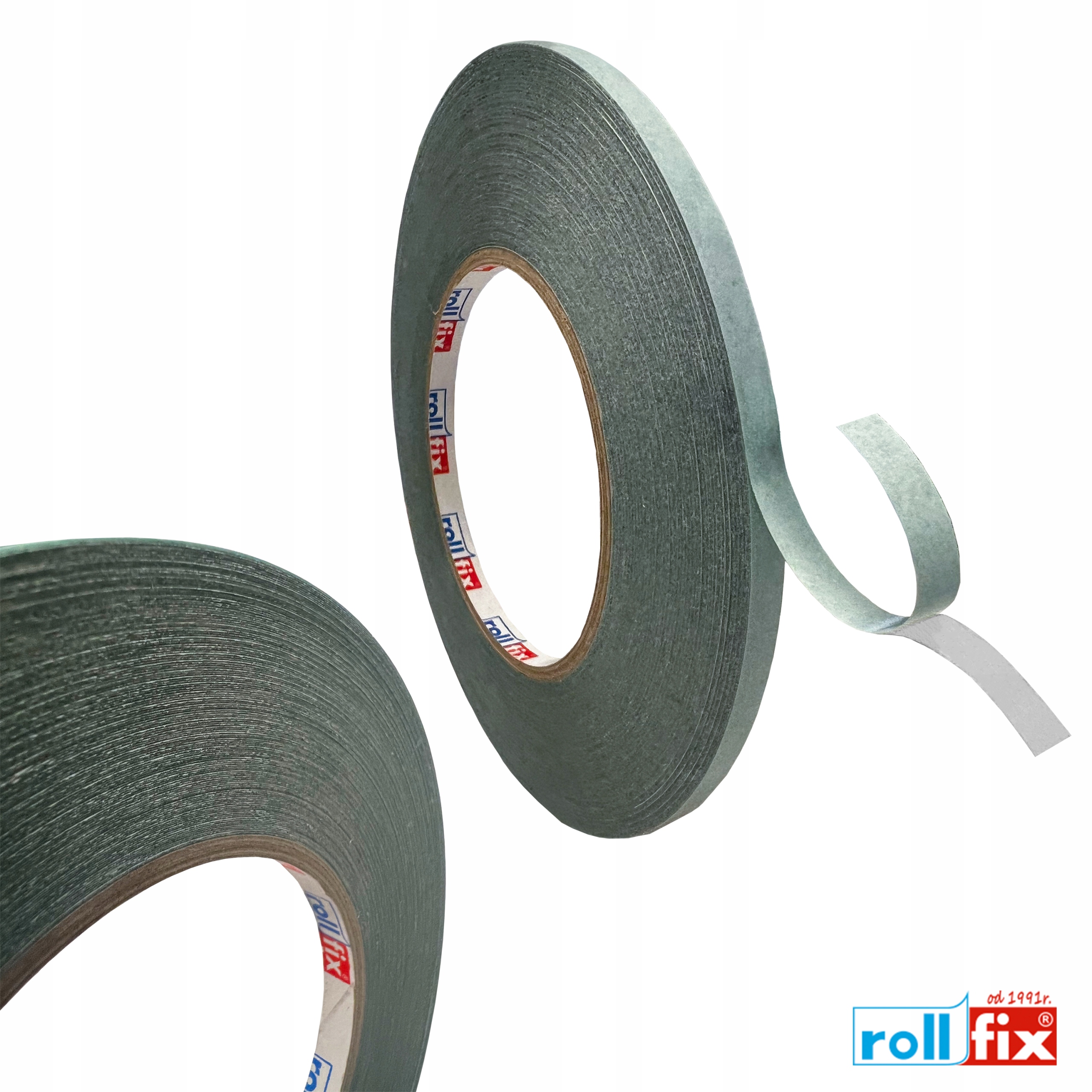 Taśma dwustronna Rollfix przezroczysta 6mm 50mb • Cena, Opinie - Allegro