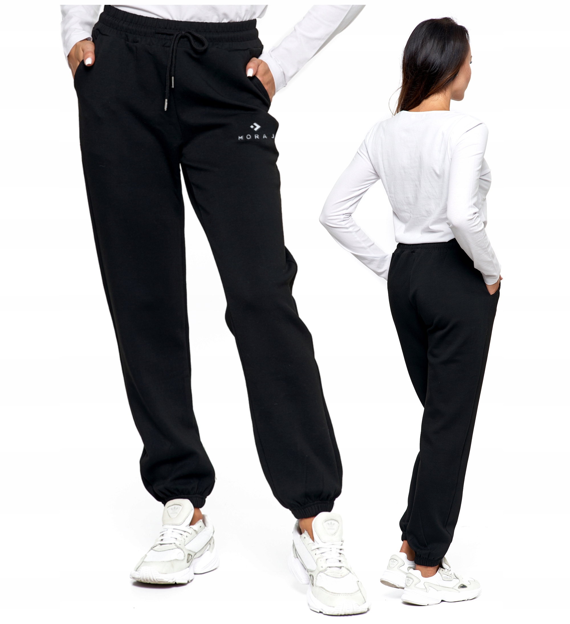 Spodnie Dresowe Damskie Klasyczne Czarne MORAJ - M 14237615492 - Allegro.pl