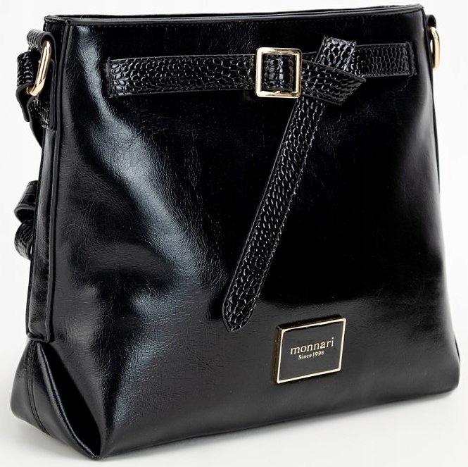 TOREBKA DAMSKA LISTONOSZKA CZARNA CROCO MONNARI (5904528823651) • Cena, Opinie • Listonoszki ...